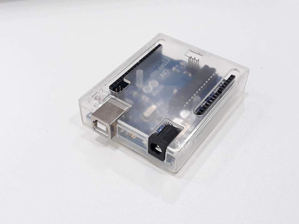 Arduino Uno R3 Acrylic Case Box กล่องพลาสติกแบบใส สำหรับ Arduino Uno Case V2 ขาย Arduino