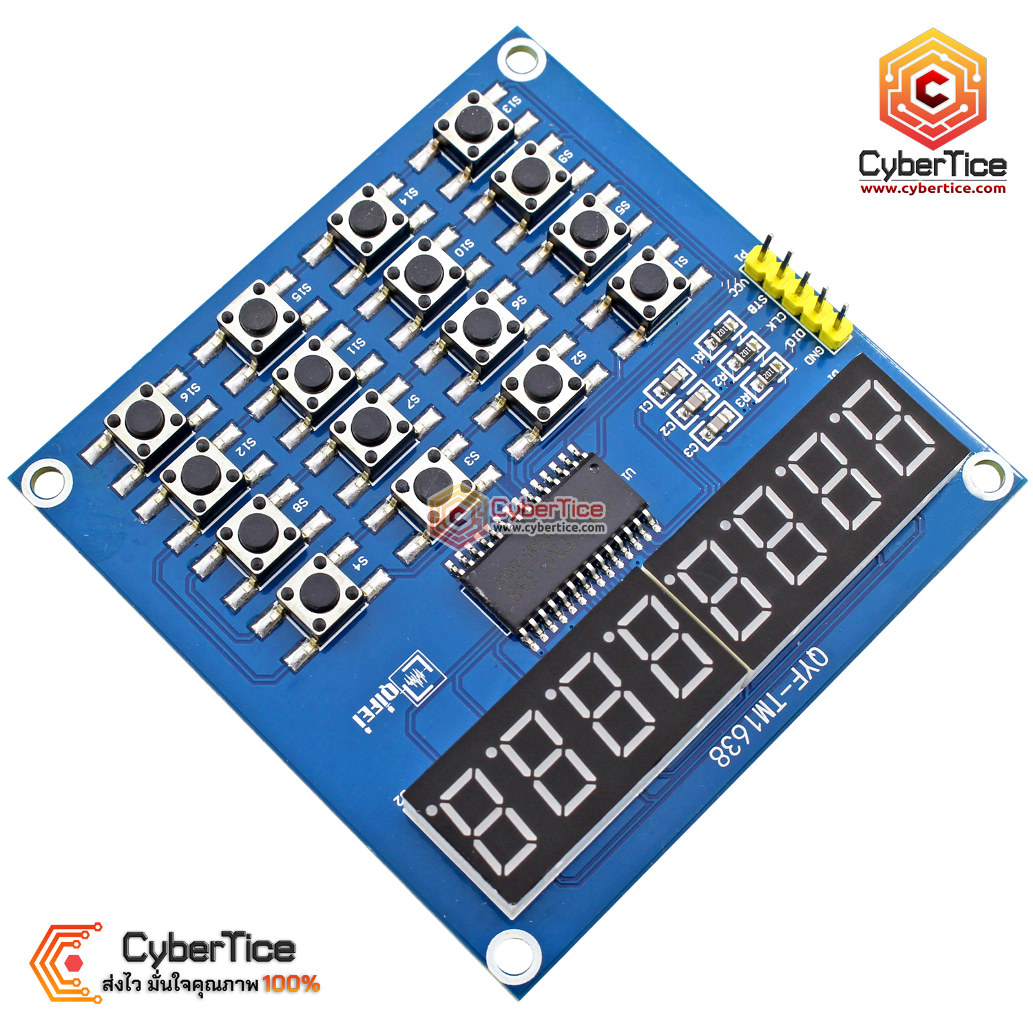 Tm1638 Mcu 8 Bit Led Digital Tube Keyboard Module Scan And Display Module ขาย Arduino อุปกรณ์