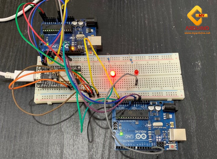 สอนใช้งาน Nodemcu Esp8266 เชื่อมต่อ ส่งข้อมูลกับ Arduino แบบ I2c หลาย
