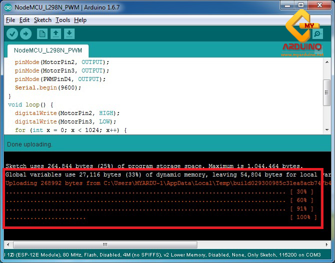 สอนใช้งาน Nodemcu Esp8266 ควบคุมความเร็วมอเตอร์ Dc สัญญาณ Pwm ขาย Arduino อุปกรณ์ Arduino