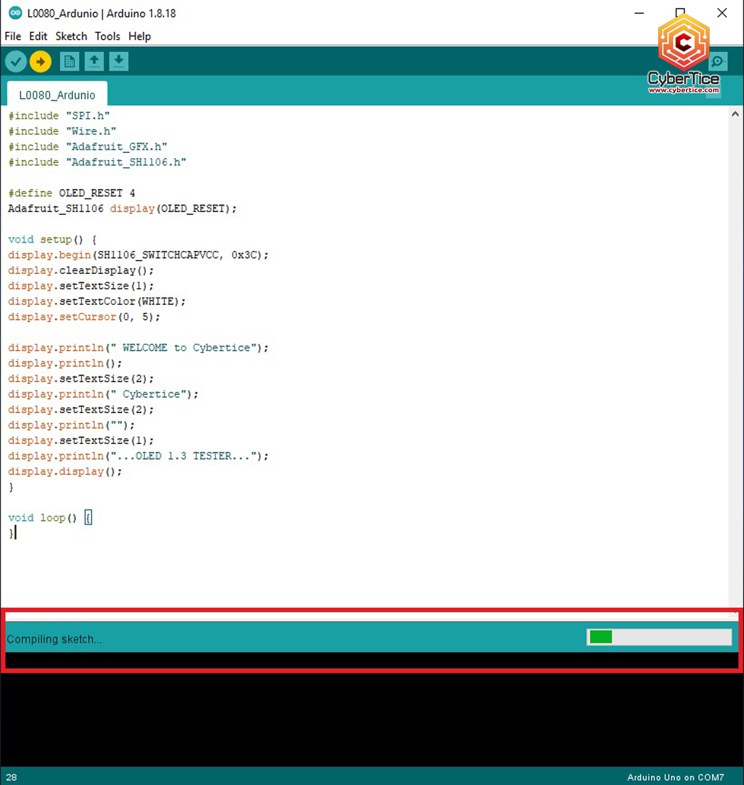 สอนใช้งาน Arduino จอแสดงผล OLED 128x64 V2.0 แบบ I2C ขนาด 1.3นิ้ว - ขาย ...