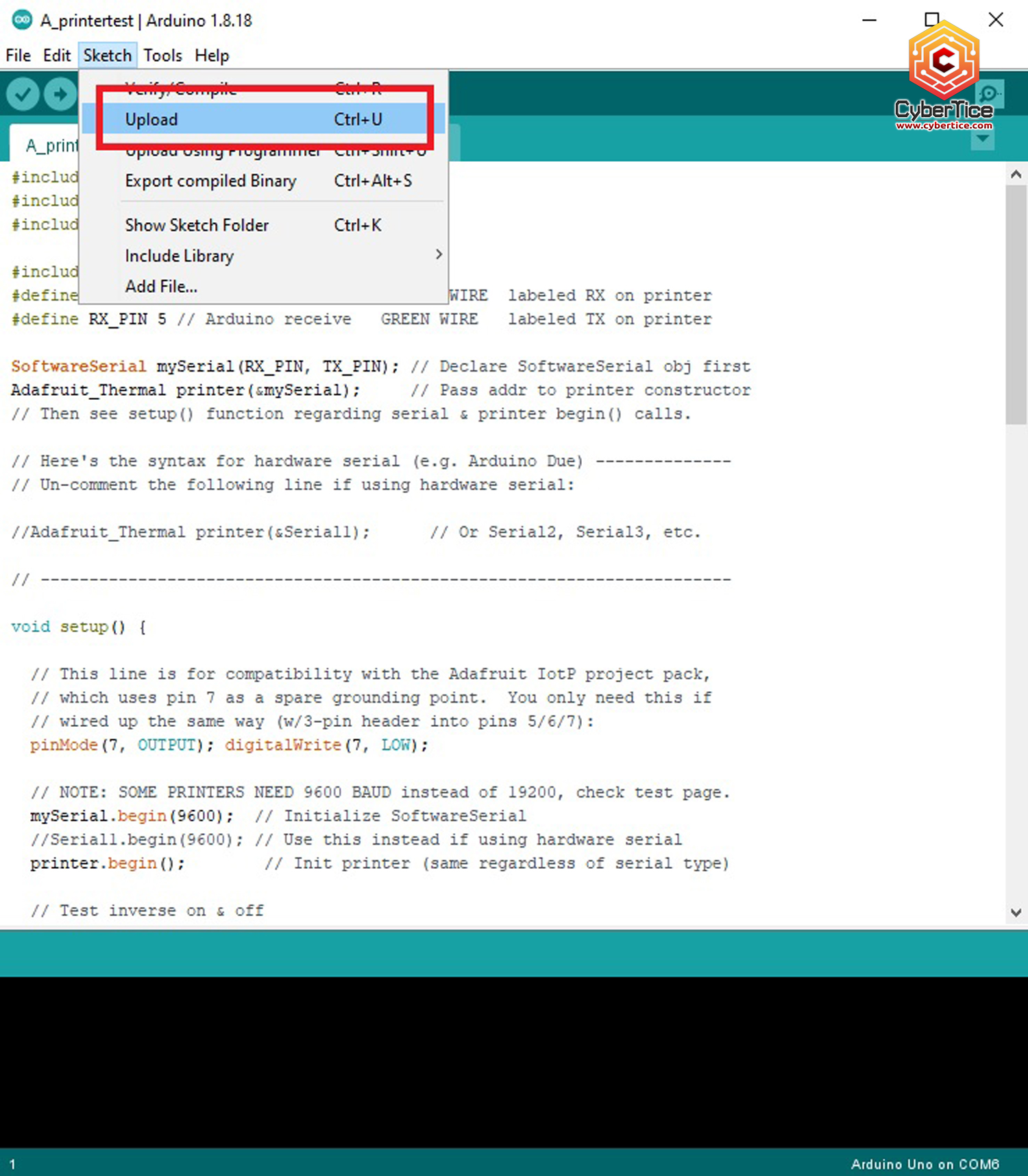 สอนใช้งาน Arduino เครื่องปริ้นมินิ mini Thermal Printer ปริ้นข้อความ ...