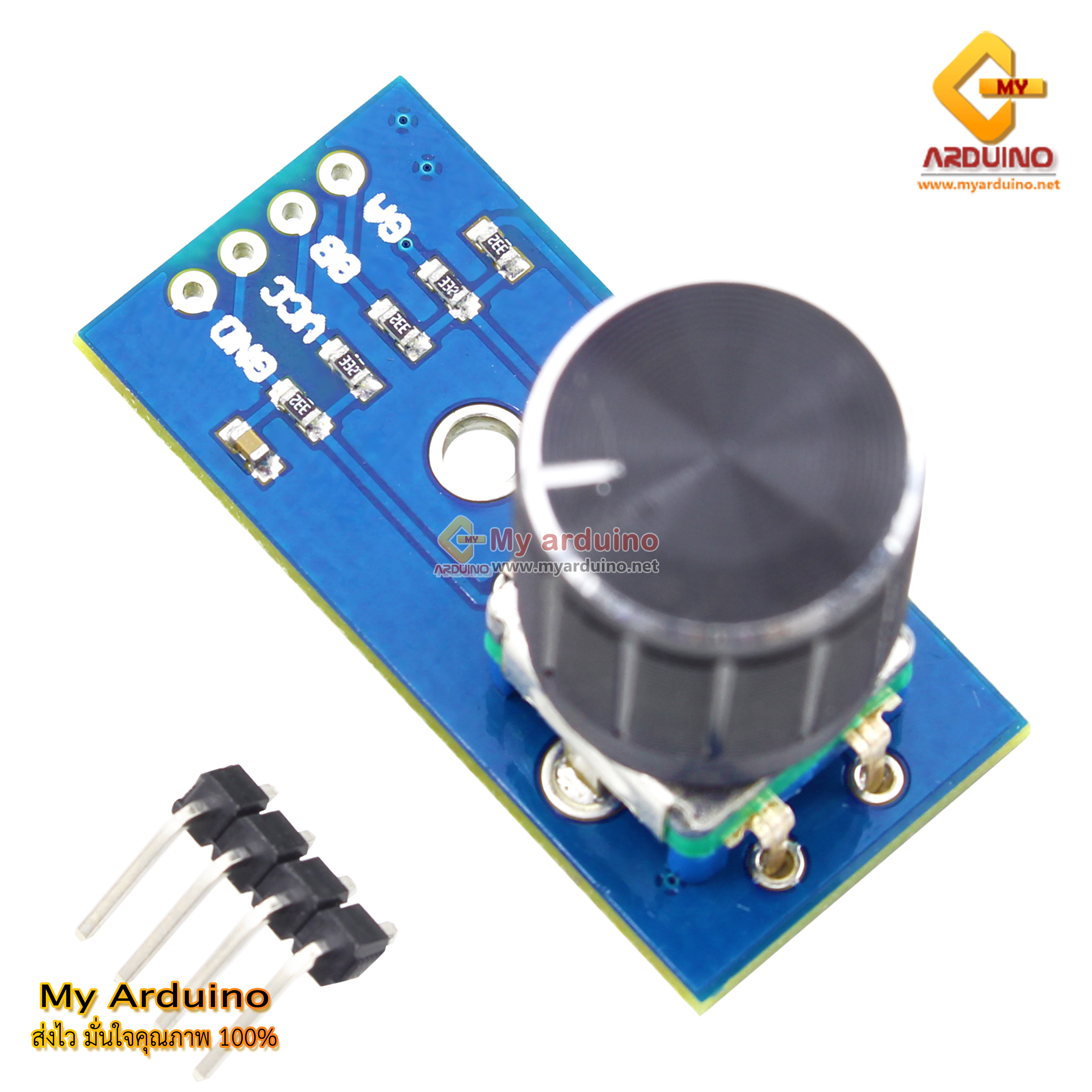โมดูล Rotary Encoder หมุนได้ต่อเนื่อง 360 องศา ขาย Arduino อุปกรณ์ Arduino คุณภาพดี ราคาถูก