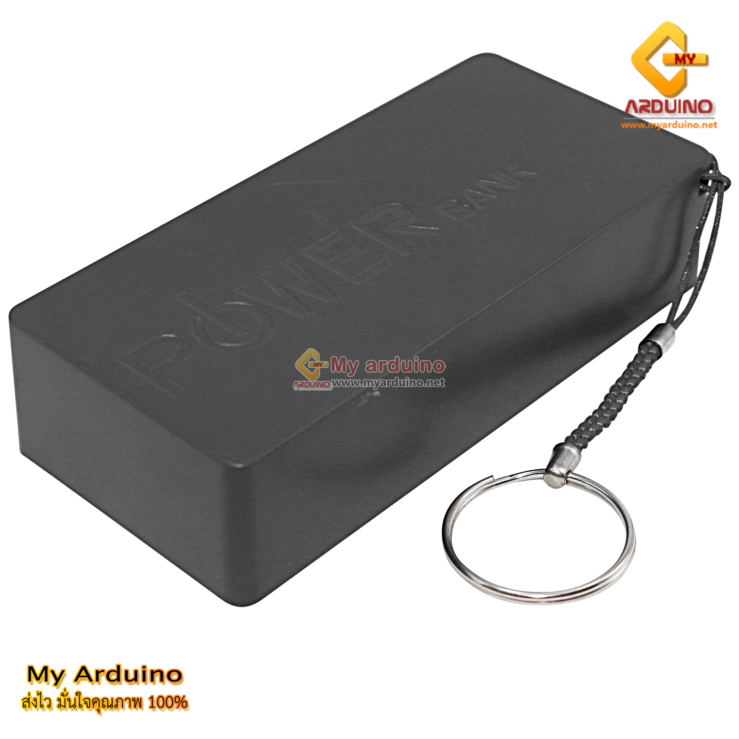 Power Bank แหล่งจ่ายไฟสำหรับ Arduino Esp8266 ชาร์จไฟผ่าน Usb ถ่าน 18650 2 ก้อน สีดำ ขาย