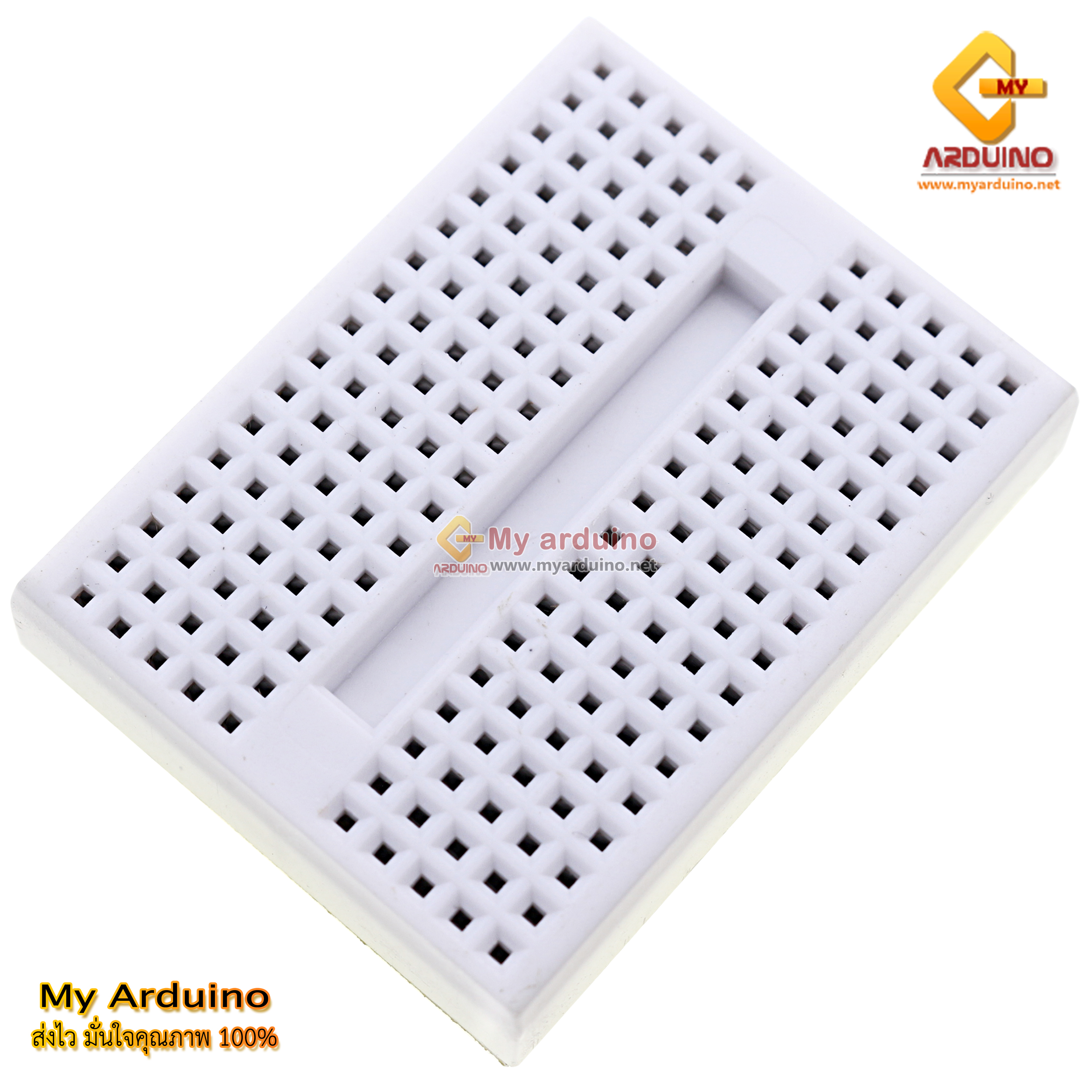 Breadboard บอร์ดทดลอง โฟโต้บอร์ด Protoboard Arduino 170 จุด holes สีขาว - ขาย Arduino อุปกรณ์ ...