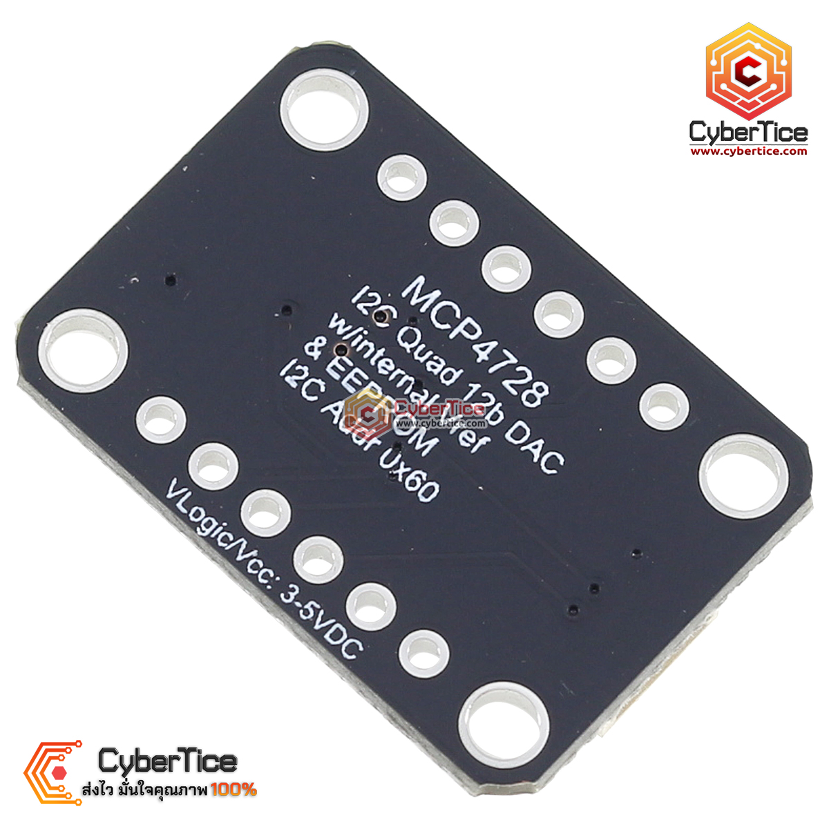 MCP4728 โมดูลแปลงสัญญาณดิจิตอลเป็นอนาล็อก DAC 4 ช่อง 12-Bit พร้อม ...