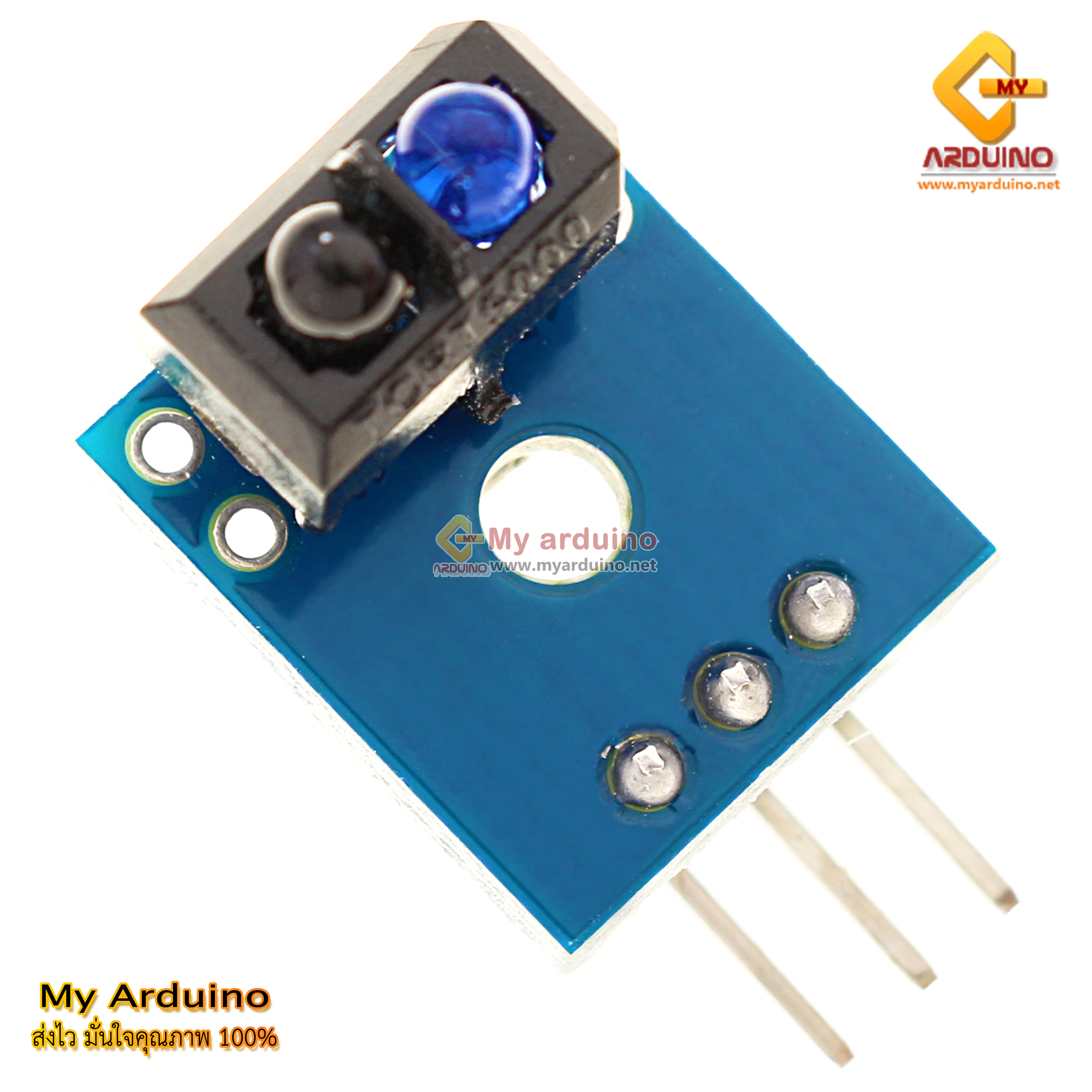 เซ็นเซอร์ ตรวจจับเส้นขาวดำ 2 จุด infrared reflectance sensor Obstacle ...