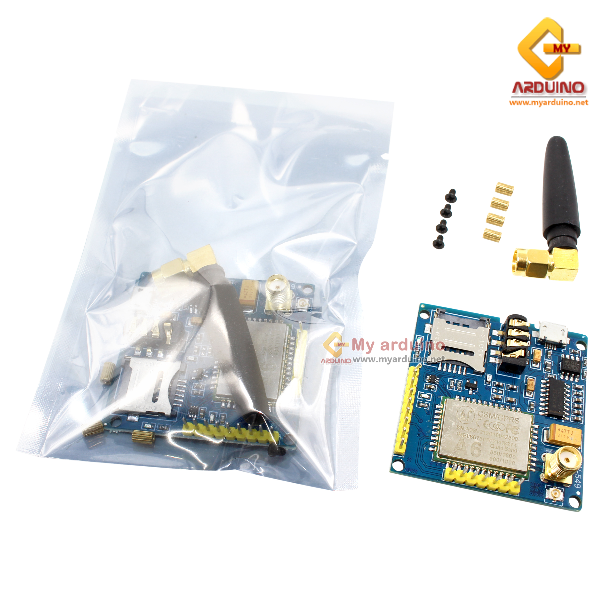 A6 GPRS Pro Serial GPRS GSM wireless data transmission of super SIM900A ...