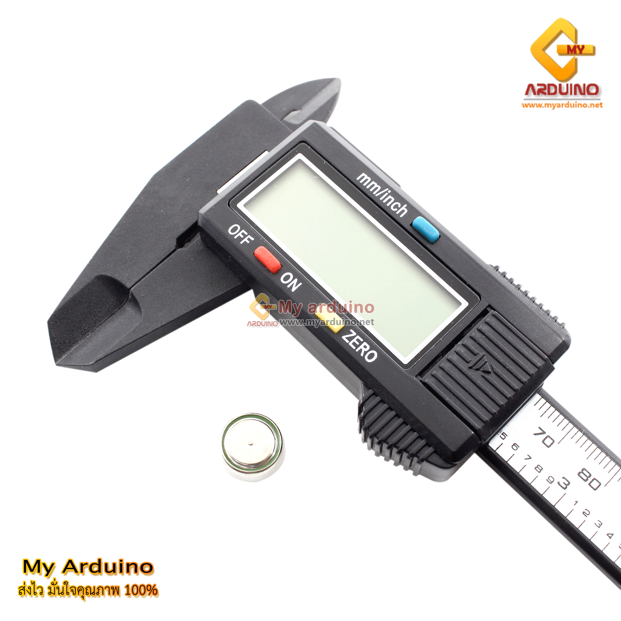 เวอร์เนียร์คาลิปเปอร์ ดิจิตอล พลาสติก Digital Vernier caliper 0-150mm ...