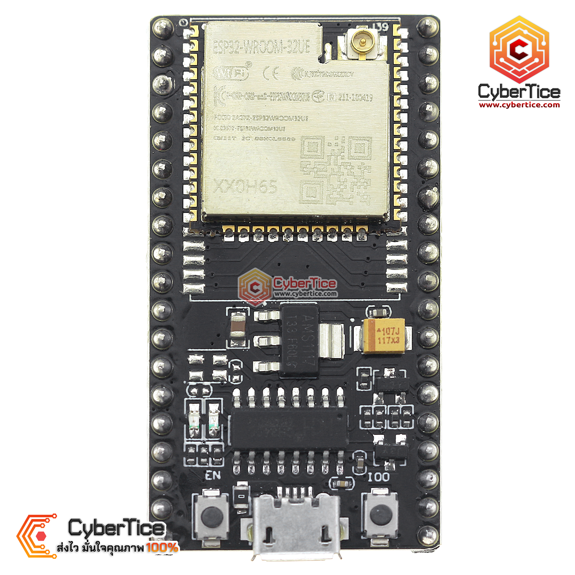 ESP32 NodeMCU ESP-WROOM-32UE Wi-Fi and Bluetooth Module Dual Core ...
