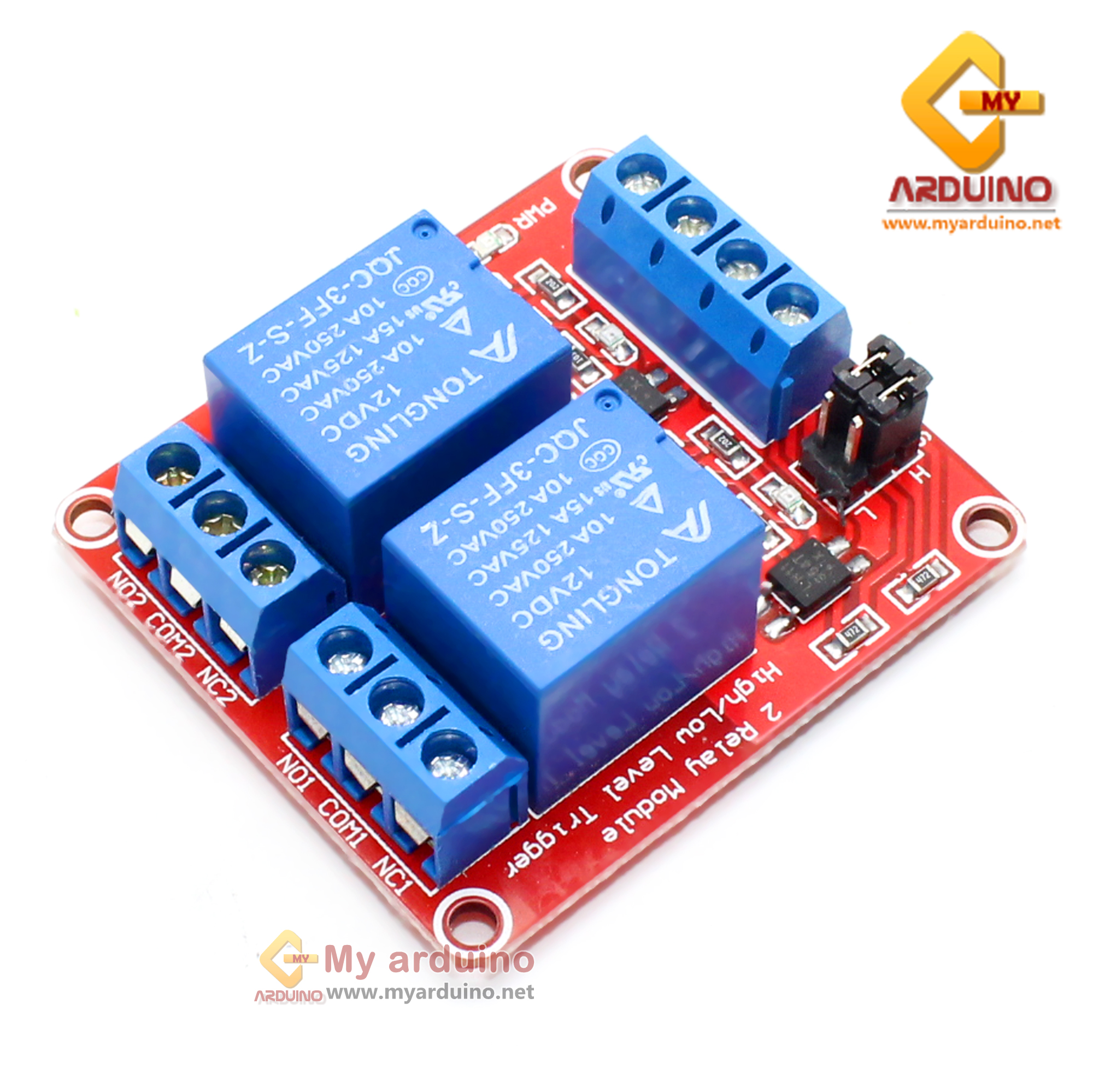 บอร์ด Relay 2ช่อง 12V Relay Module 12V 2 Channel isolation High And Low Trigger 250V/10A - ขาย ...