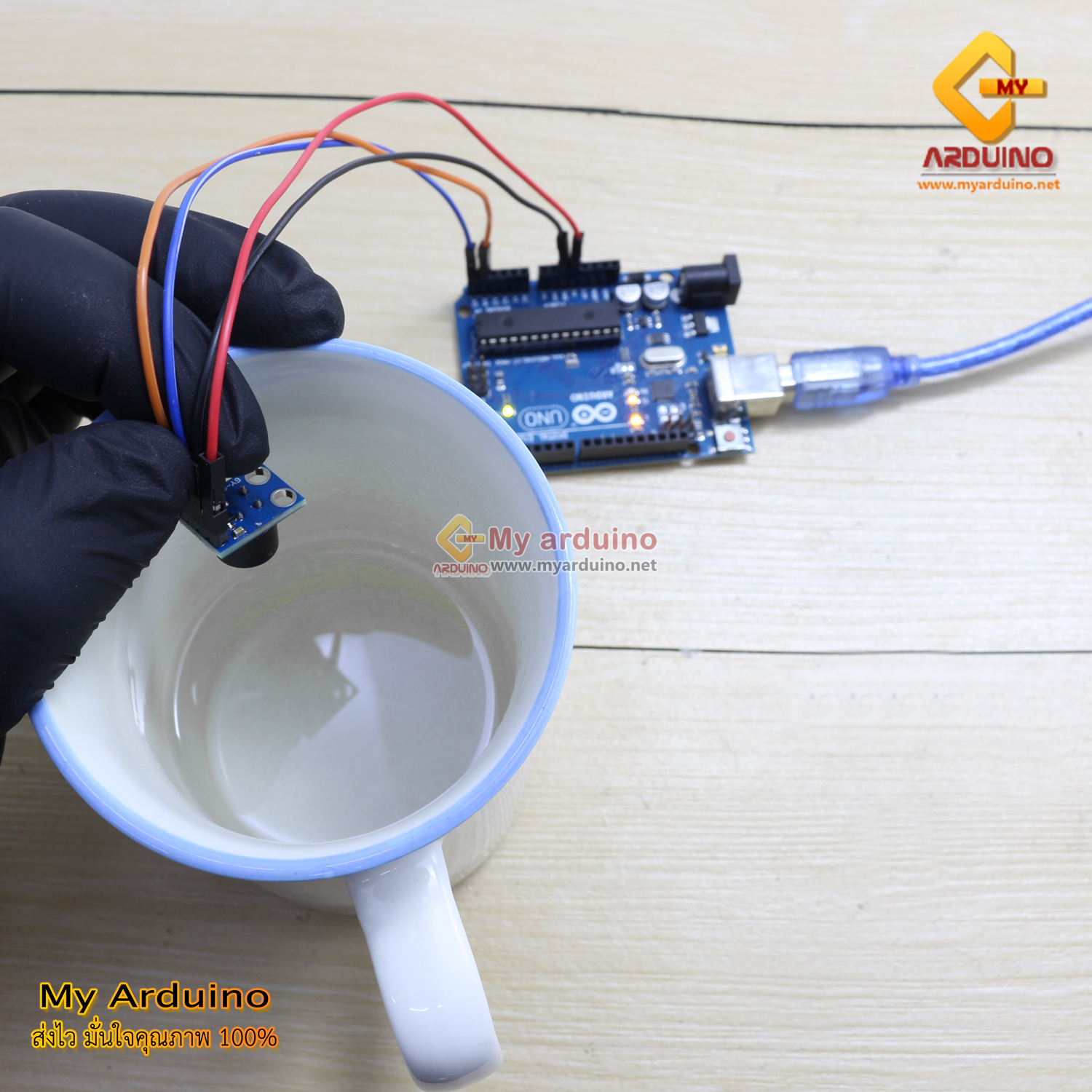 โควิด 19,covid-19, arduino วัดอุณหภูมิแบบไม่สัมผัส, GY-906, MLX90614,GY-906 code,GY-906-BCC ...
