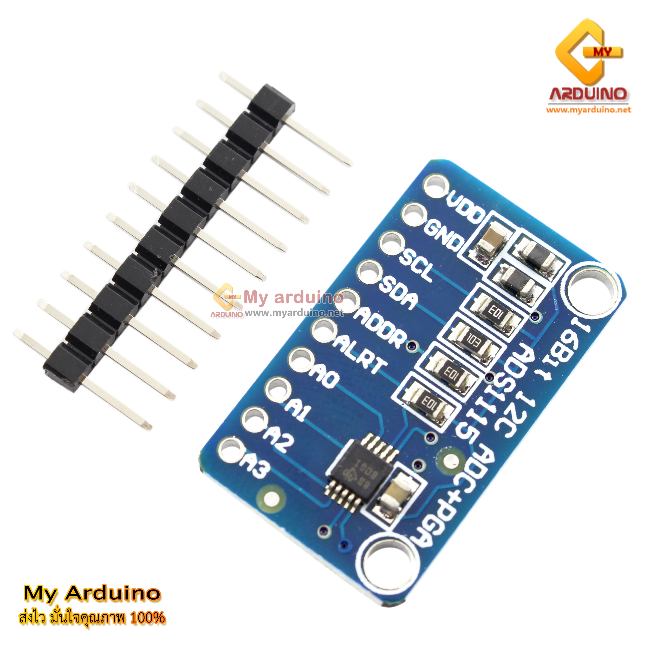 ADS1115 I2C ADC 4 Channel 16-Bit with Programmable Gain Amplifier Module - ขาย Arduino อุปกรณ์ ...