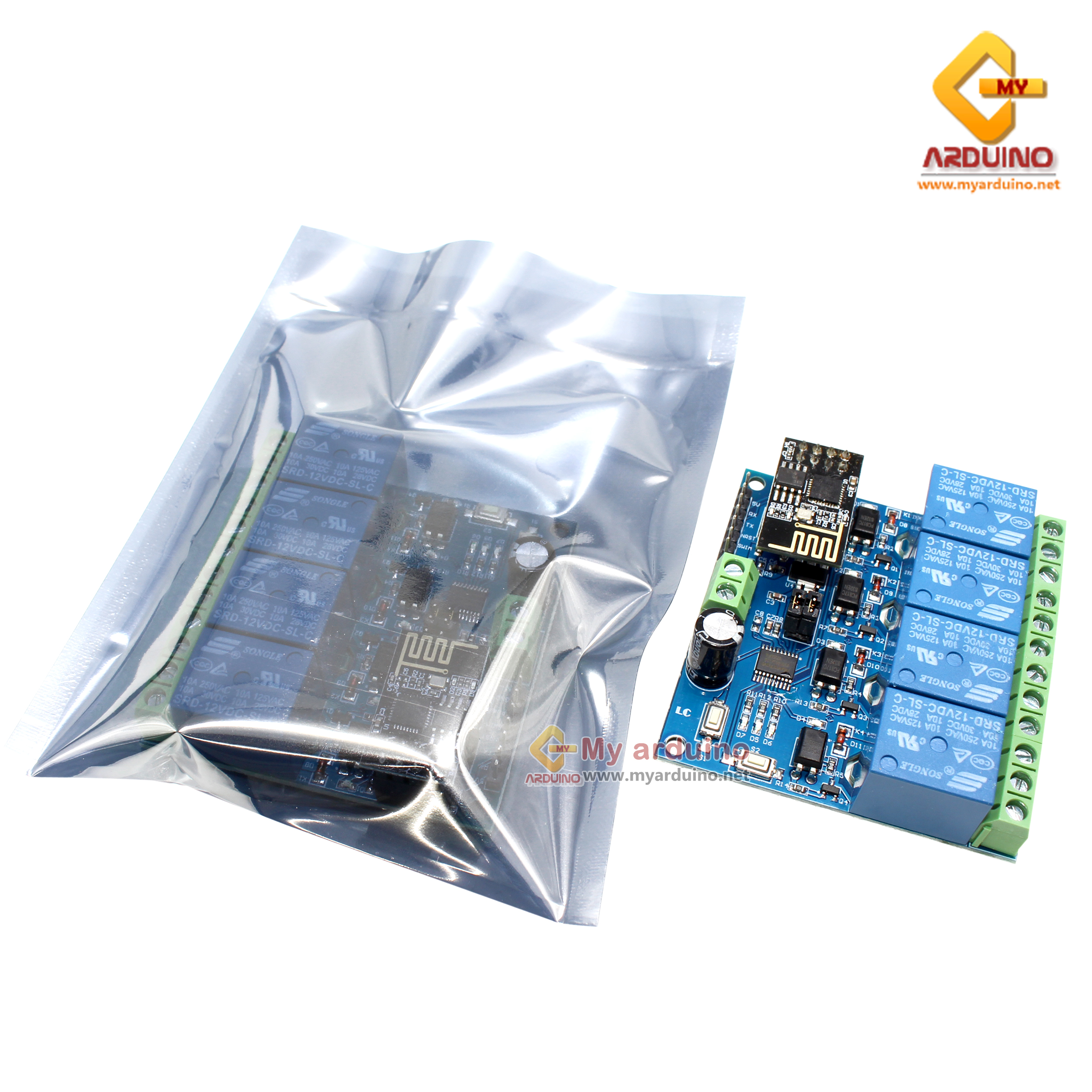 ESP8266 WiFi 4channel relay module 12V IOT smart home - ขาย Arduino อุปกรณ์ Arduino คุณภาพดี ...