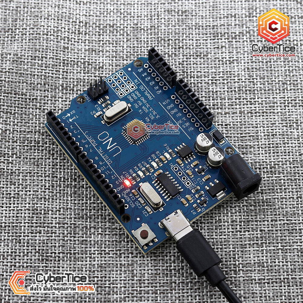 สอนใช้งาน Arduino Uno R3 Smd เพิ่มพอร์ทขยายขา Usb Type C ไม่มีสายusb ขาย Arduino อุปกรณ์