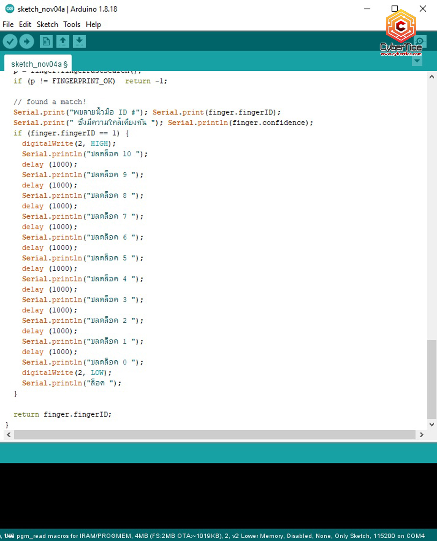 สอนใช้งาน ESP8266 Fingerprint Sensor เซ็นเซอร์สแกนลายนิ้วมือ AS608 JM-101B สำหรับ Arduino V2.0 ...