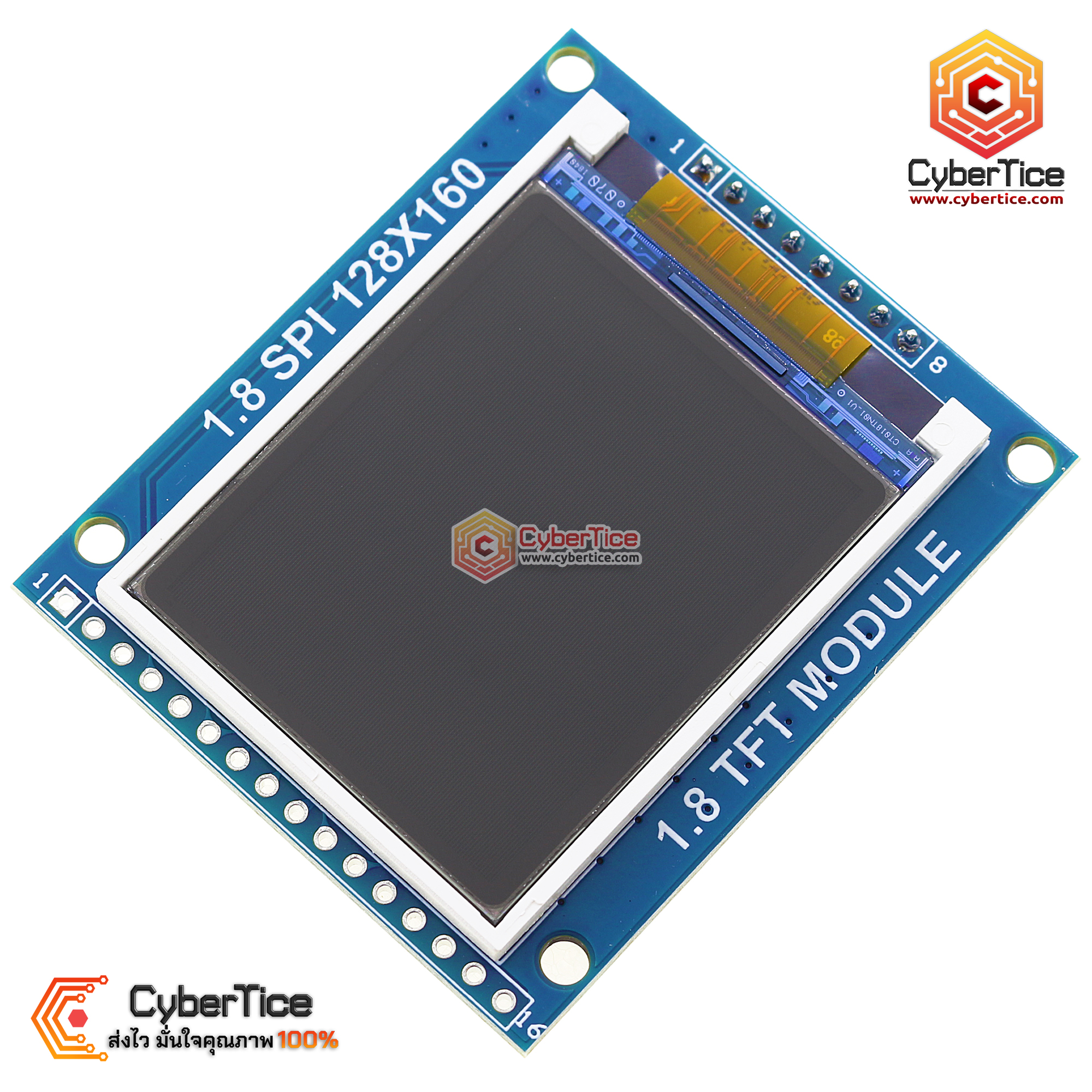 จอแสดงผล TFT LCD ขนาด 1.8" Color module 128x160 พร้อมช่องเสียบ SD Card ...