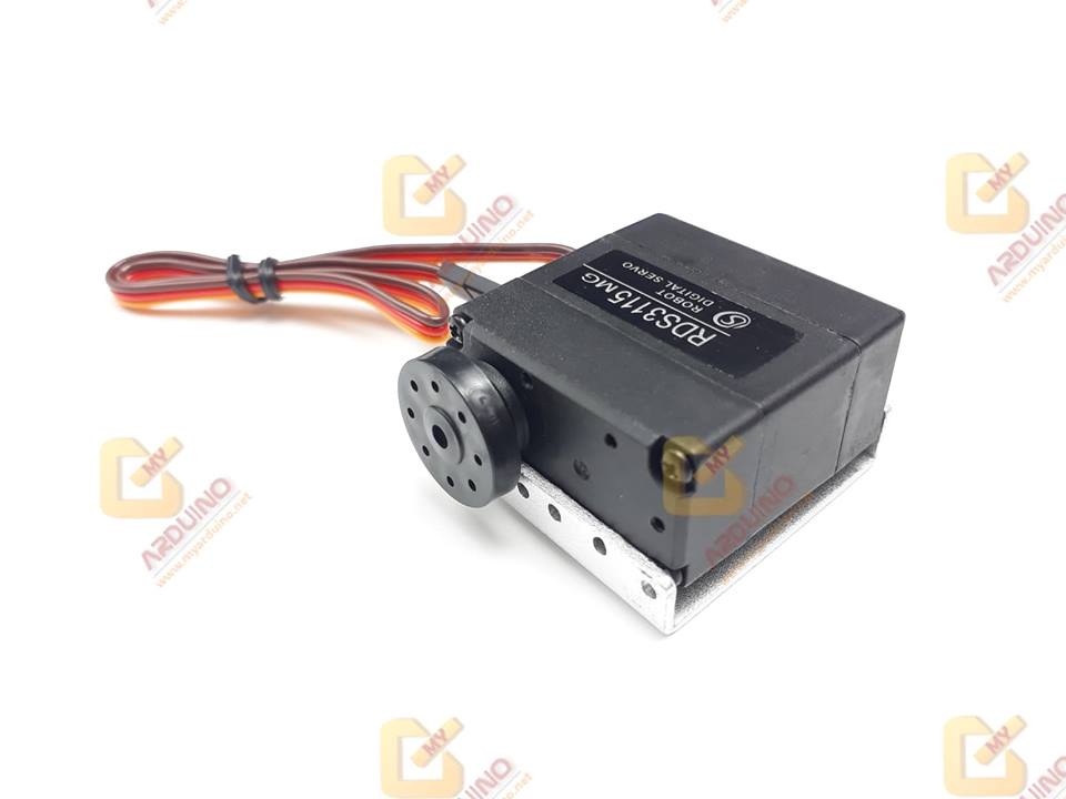 RDS3115 ข้อต่อ ฐานยึด Servo Bracket สีเงิน SET 1 - ขาย Arduino อุปกรณ์ Arduino คุณภาพดี ราคาถูก ...