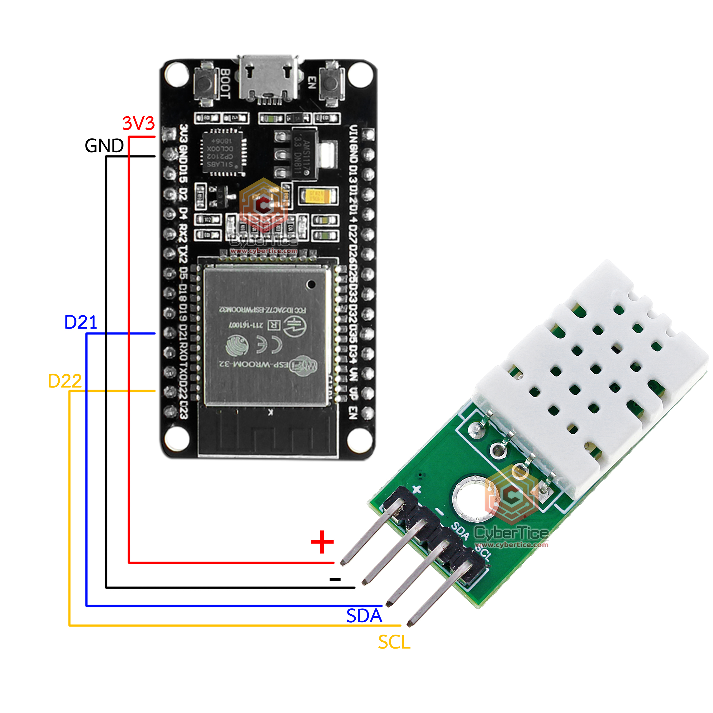 สอนใช้งาน Esp32 Shtc3 เซ็นเซอร์วัดอุณหภูมิและความชื้น ขาย Arduino อุปกรณ์ Arduino คุณภาพดี