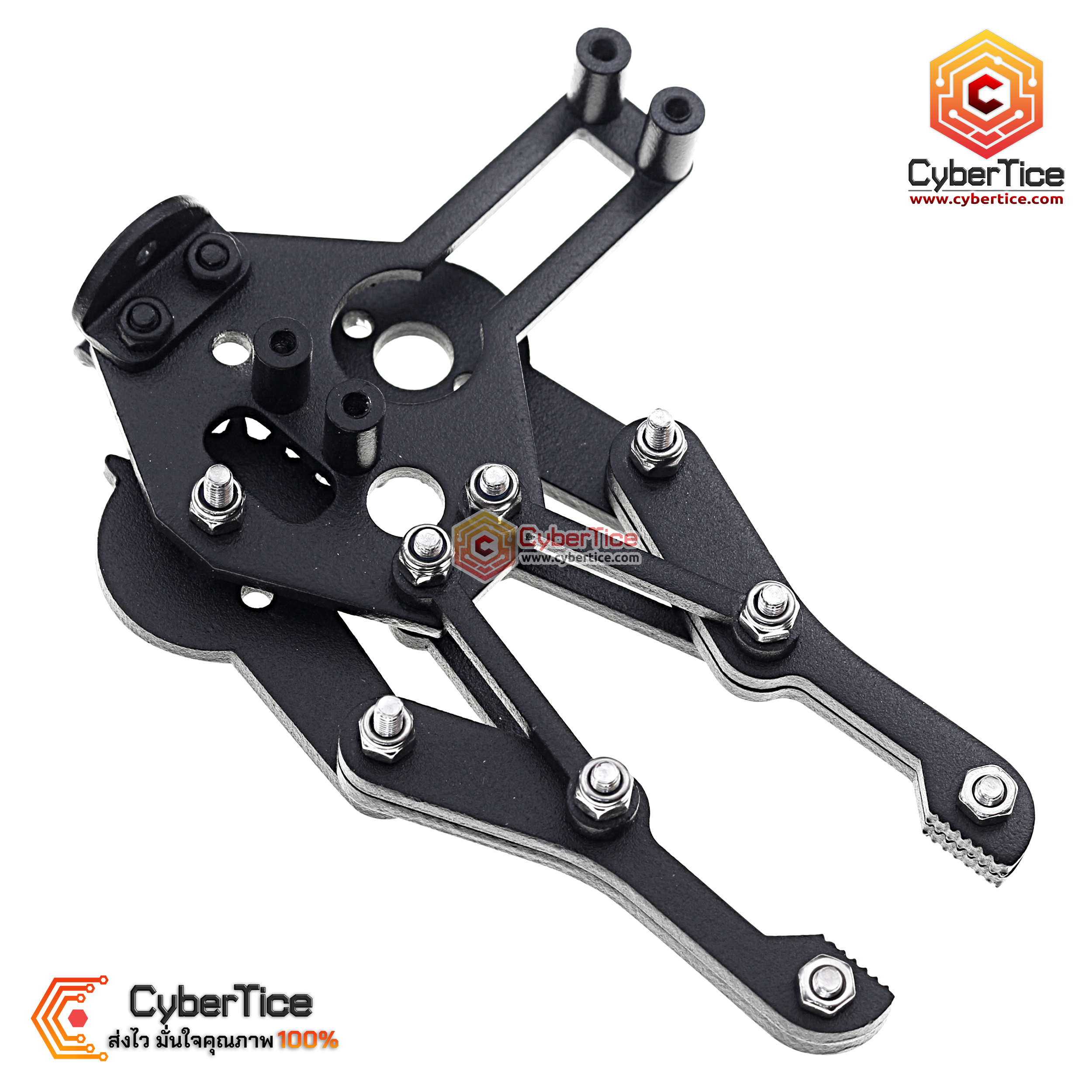 แขนกลหุ่นยนต์ Arm Robot 6 Dof Arduino สีดำ โลหะ ขาย Arduino อุปกรณ์ Arduino คุณภาพดี ราคาถูก