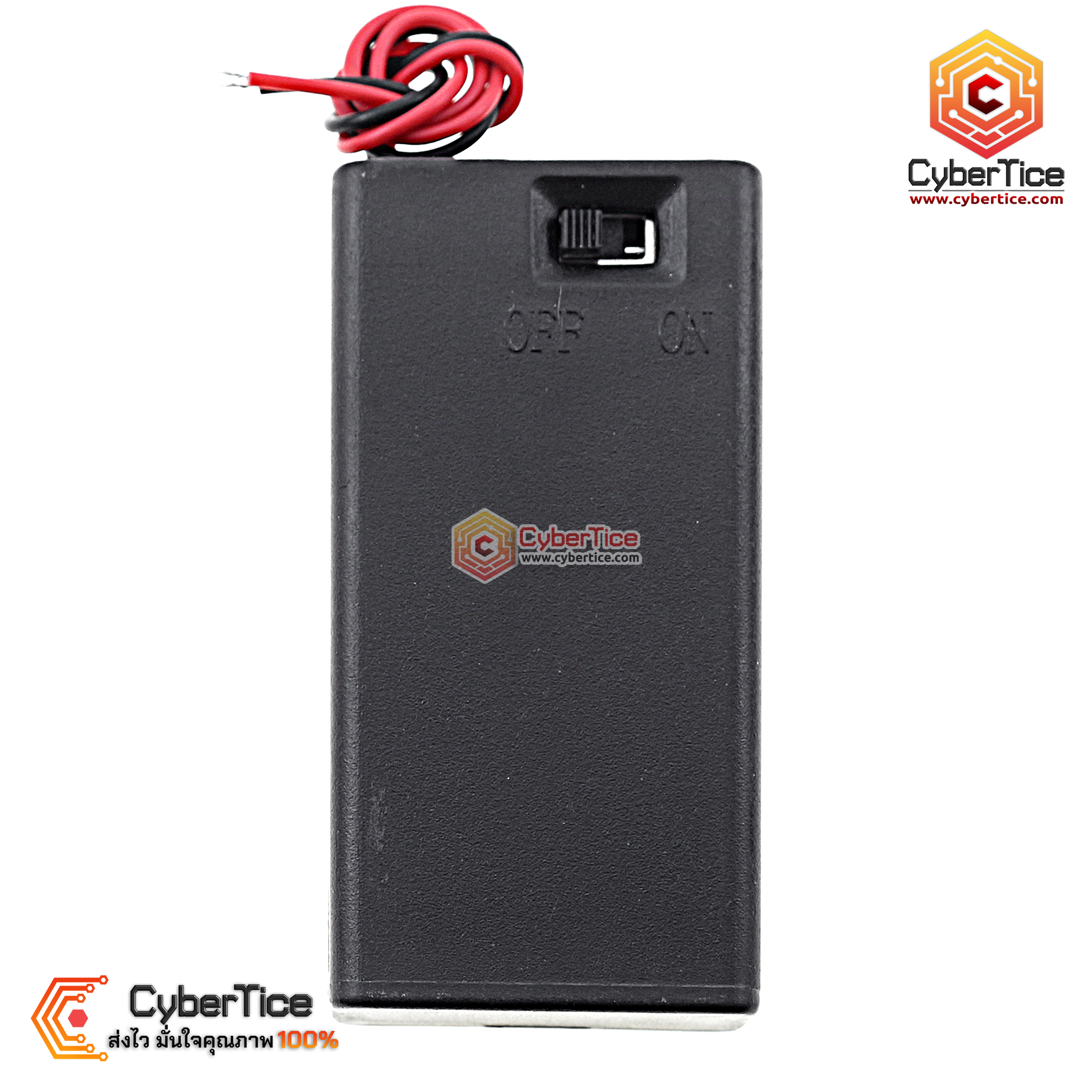 รางถ่าน 9v พร้อมสวิทช์และฝาปิดด้านหลัง ขาย Arduino อุปกรณ์ Arduino คุณภาพดี ราคาถูก ส่งไว ส่งฟรี