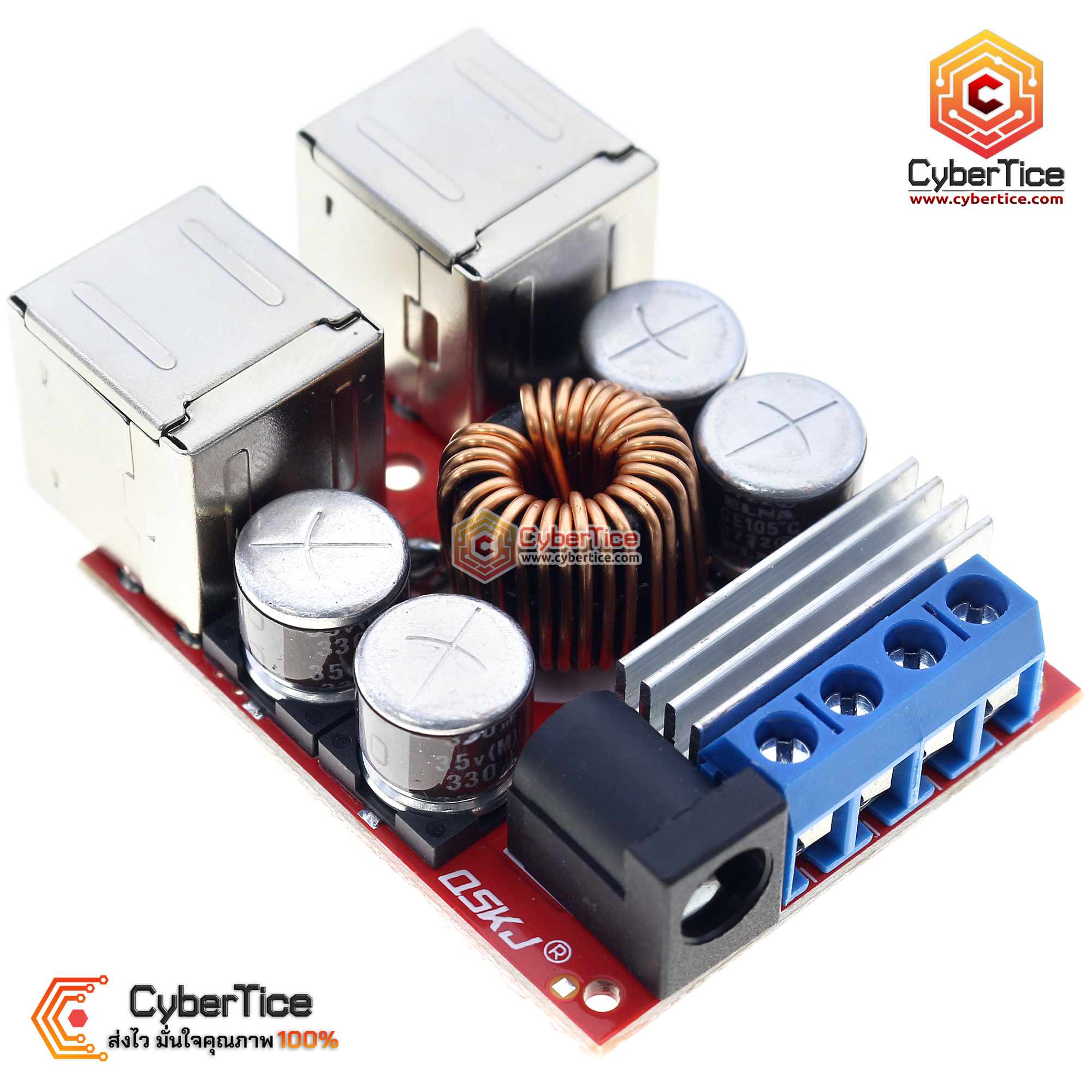 Step Down Power Module output 4 Port USB DC-DC 8-35v to 5V 8A V2.0 ...