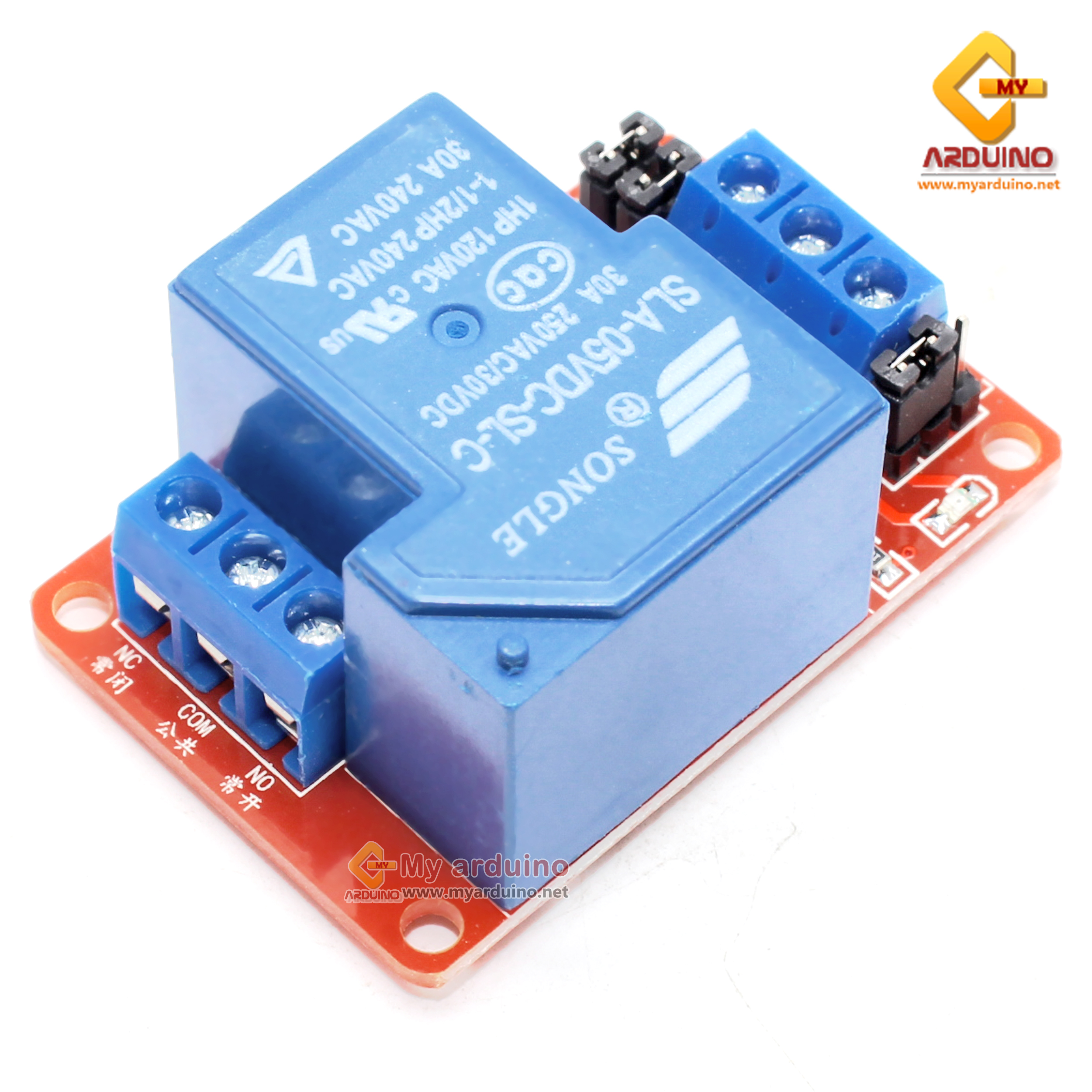 Relay Module โมดูลรีเลย์ 5V 30A 1 Channel ทำงานแบบ Active Low/High ...
