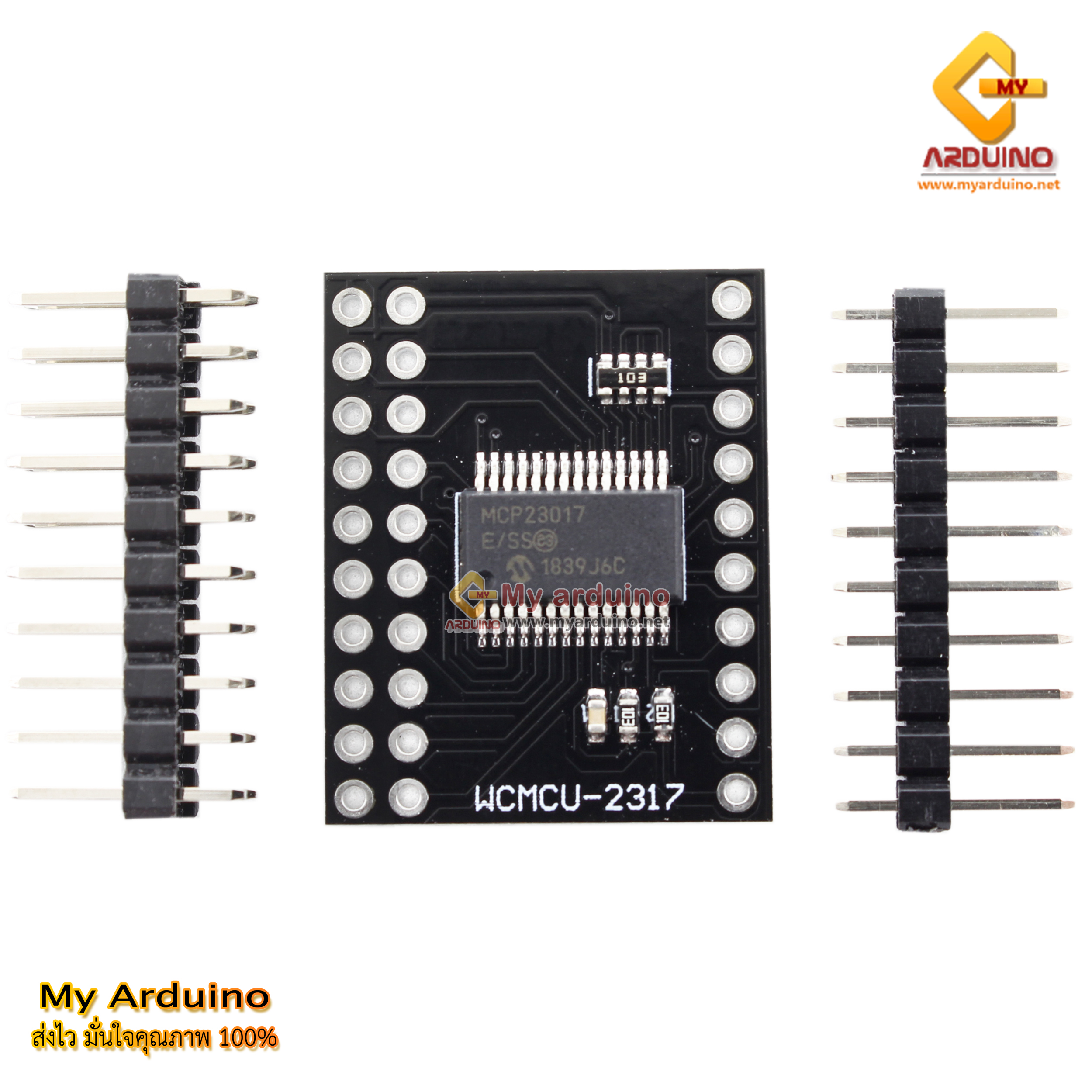 MCP23017 I2C Serial Interface 16-Bit I/O Expander Serial โมดูลขยายขา 16 ...