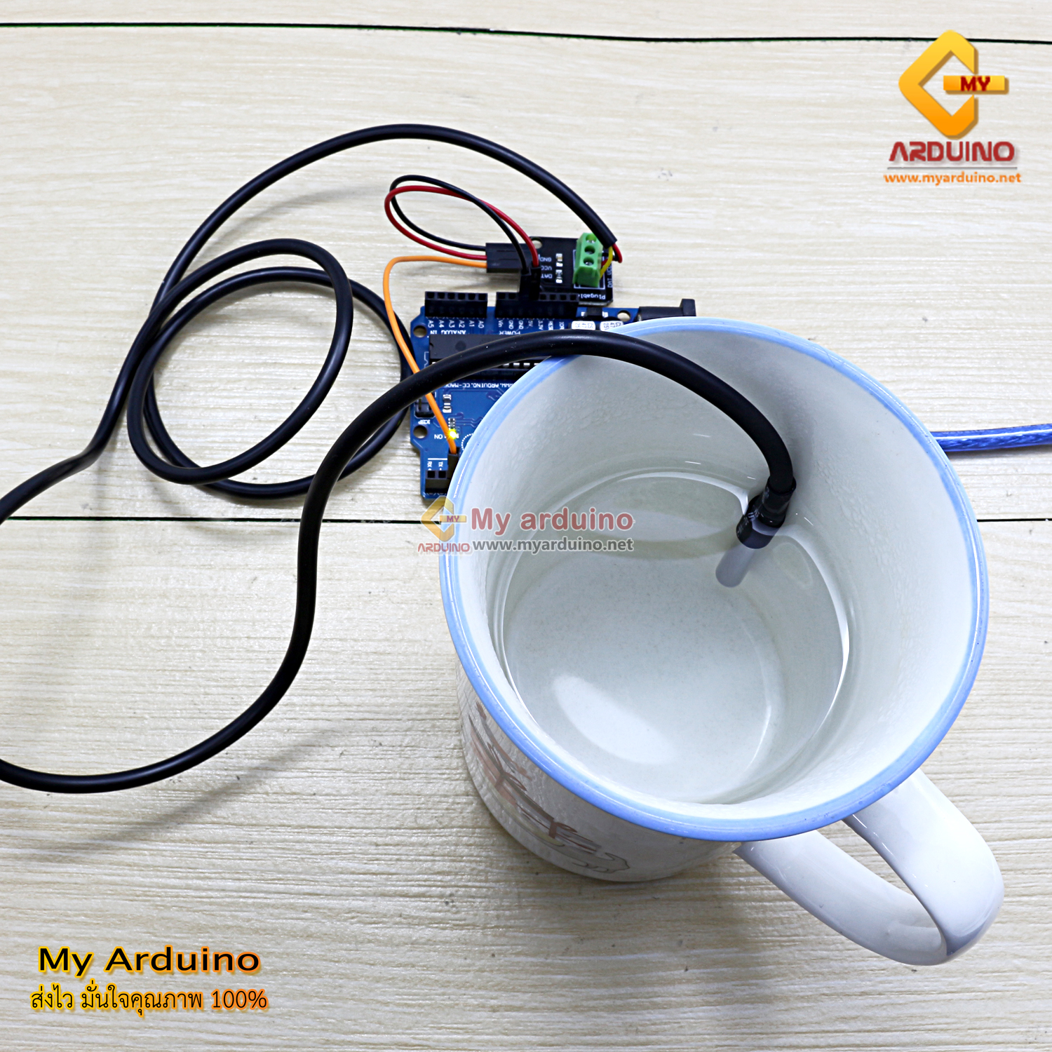 สอนใช้งาน Arduino Ds18b20 Full Waterproof Temperature Sensor เซ็นเซอร์วัดอุณหภูมิในน้ำ ขาย