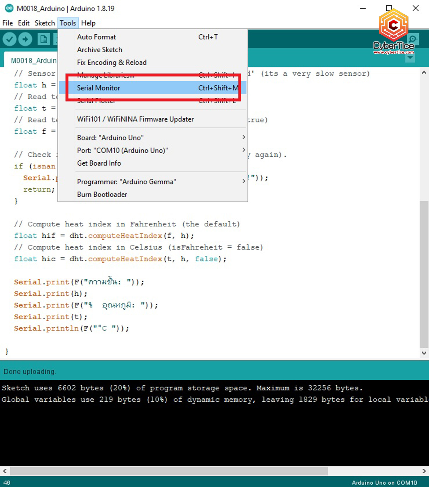 สอนใช้งาน Arduino Dht11 เซ็นเซอร์วัดอุณหภูมิและความชื้น พร้อม Pcb แถมสายไฟ 2024 ขาย Arduino