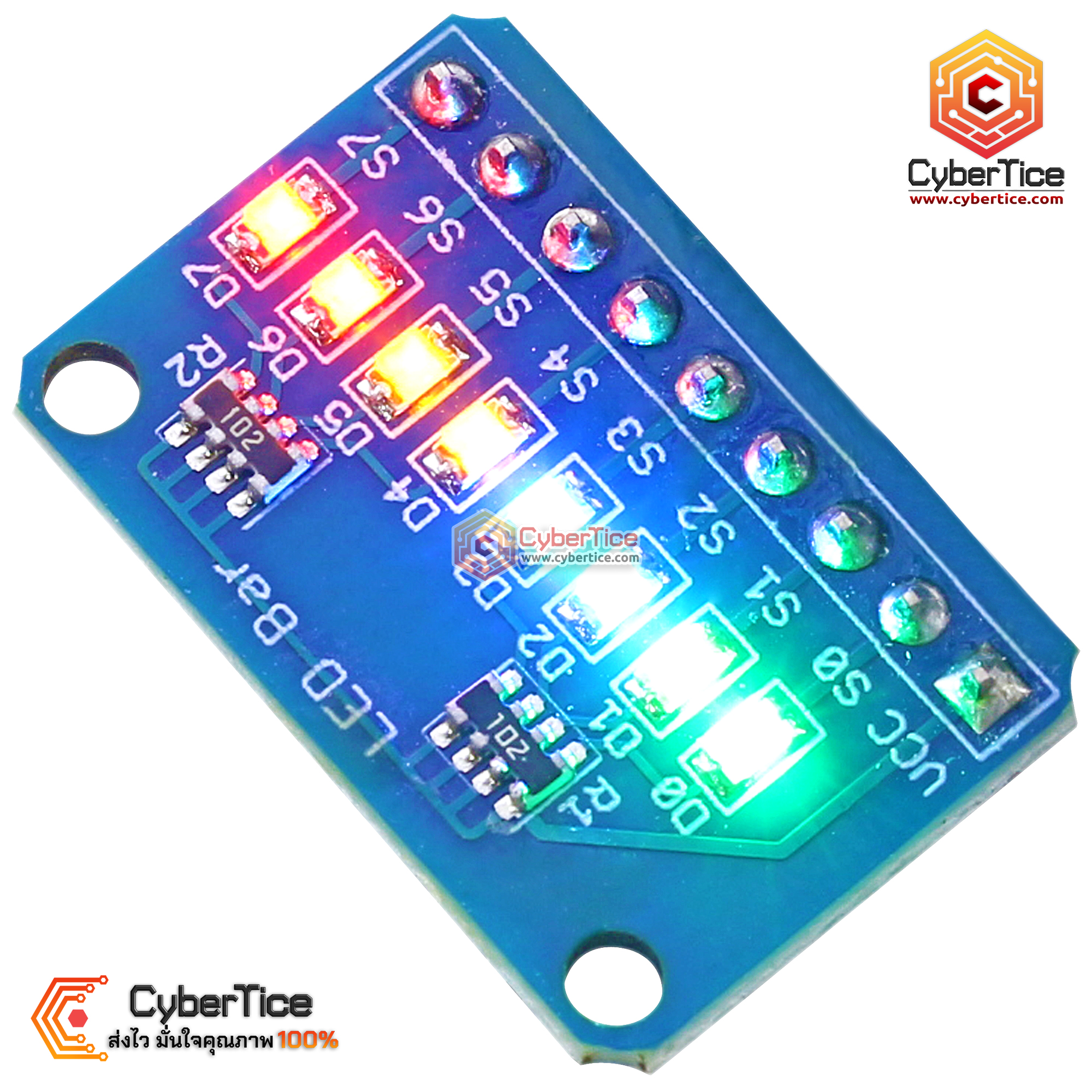 8 LED 8 Bar Marquee LED Display Module 4 สี - ขาย Arduino อุปกรณ์ ...