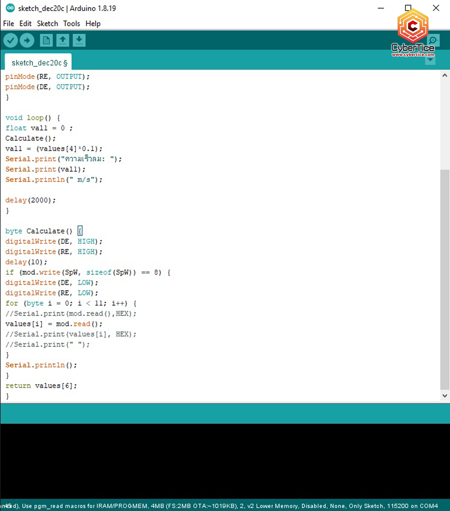 สอนใช้งาน ESP8266 เซ็นเซอร์วัดความเร็วลม แบบ3ถ้วยโลหะ Wind speed sensor ...