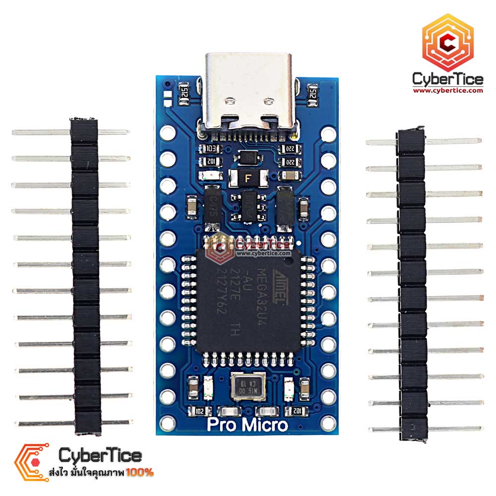 Arduino Leonardo Pro Micro 5V 16MHz Type-C USB ATmega32U4 Development Board - ขาย Arduino ...