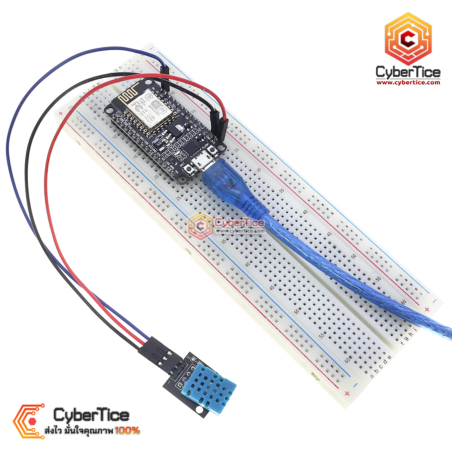 สอนใช้งาน Esp8266 Dht11 Mini เซ็นเซอร์วัดอุณหภูมิและความชื้น พร้อม Pcb ขาย Arduino อุปกรณ์