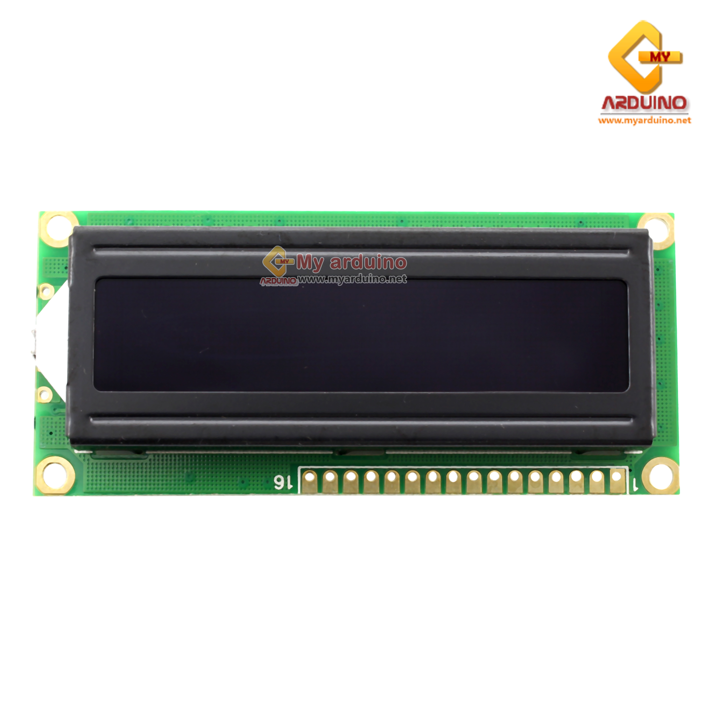 จอแสดงผล Arduino 1602 Display LCD module 5V ตัวอักษร สีเหลือง พื้นดำ ...