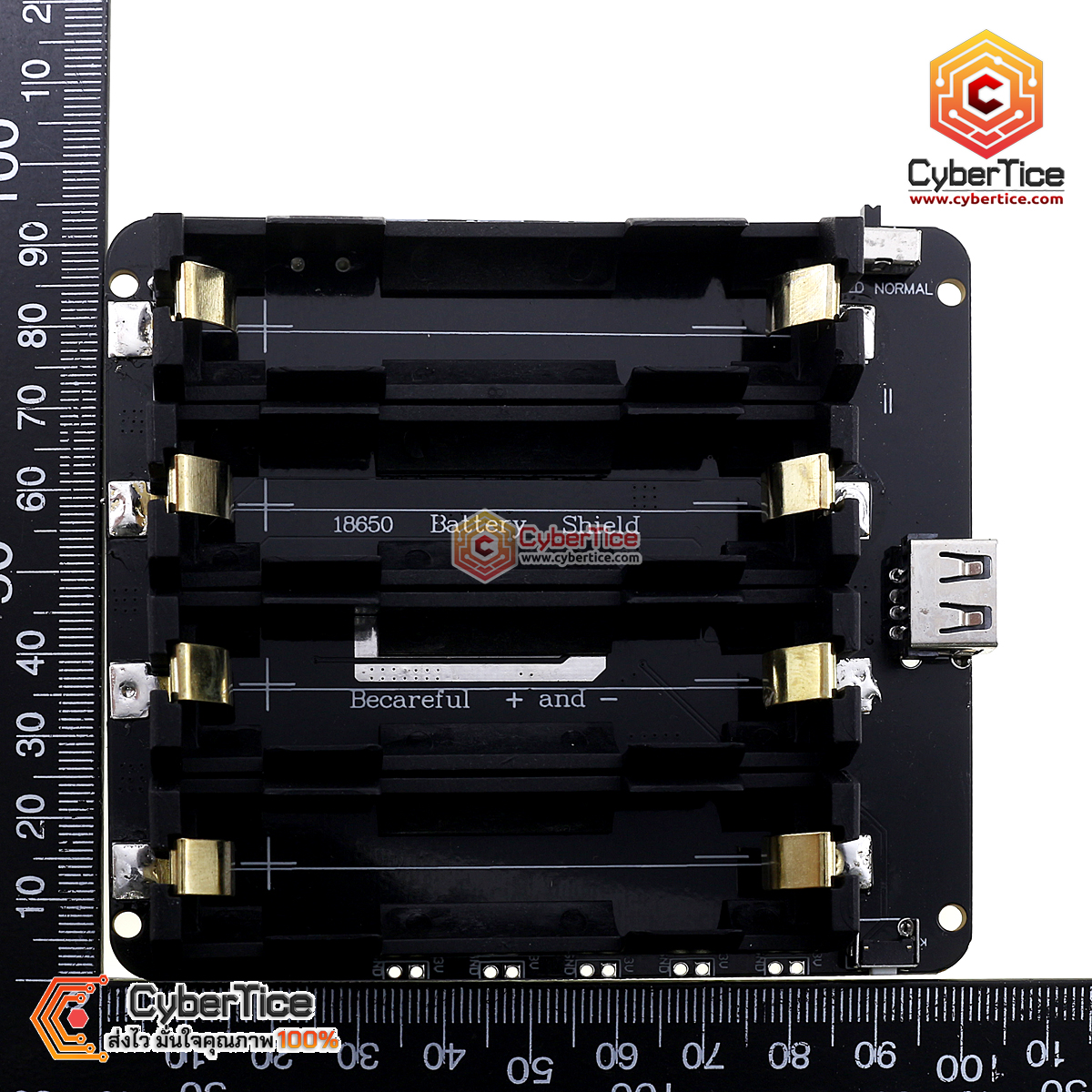 โมดูลชาร์จแบตเตอรี่ 18650 พร้อมช่องจ่ายไฟ USB Battery Shield V3 สำหรับ Raspberry Pi WEMOS ...