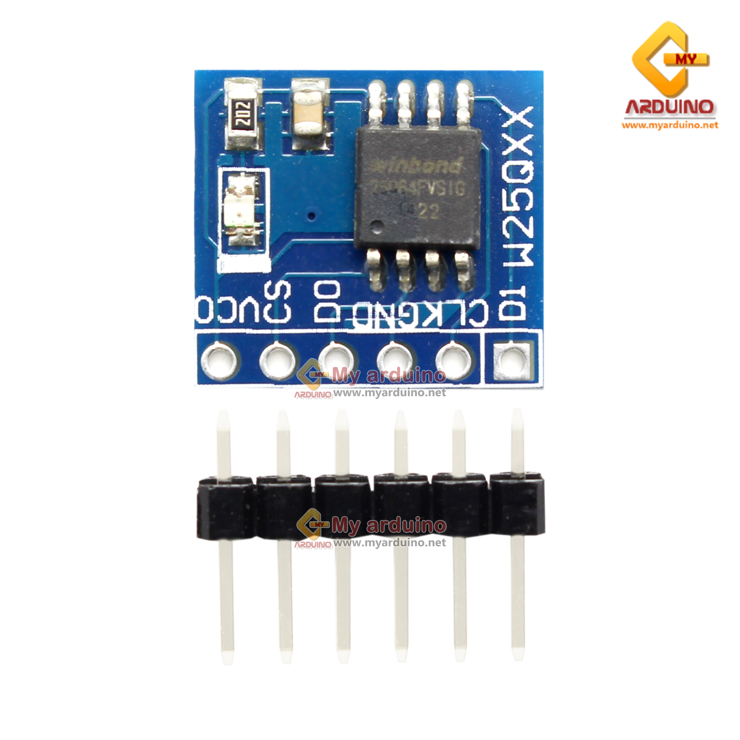 โมดูลหน่วยความจำ W25Q64 64Mbit 8MByte FLASH Storage module - ขาย Arduino อุปกรณ์ Arduino คุณภาพ ...