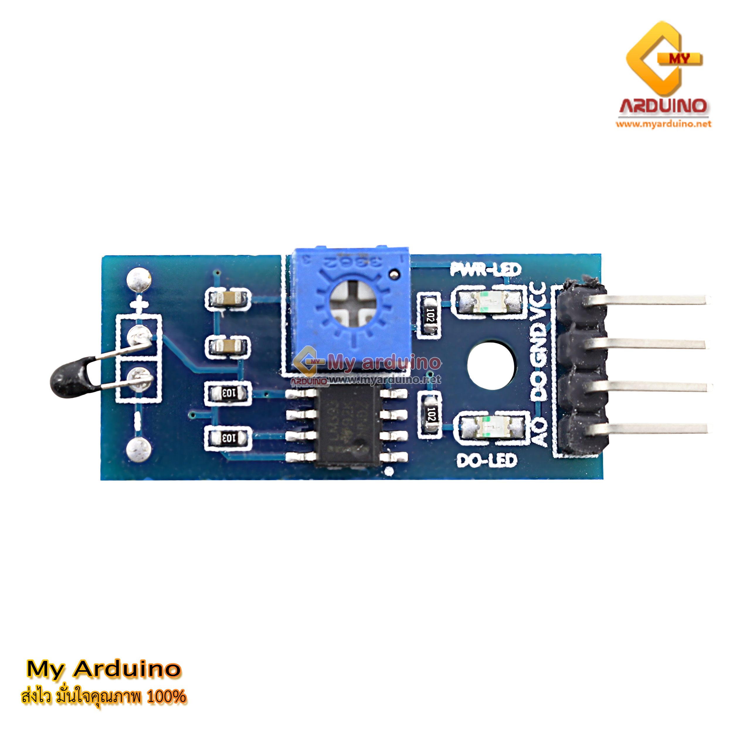 NTC Thermistor Sensor Module 4PIN เซ็นเซอร์อุณหภูมิ - ขาย Arduino ...