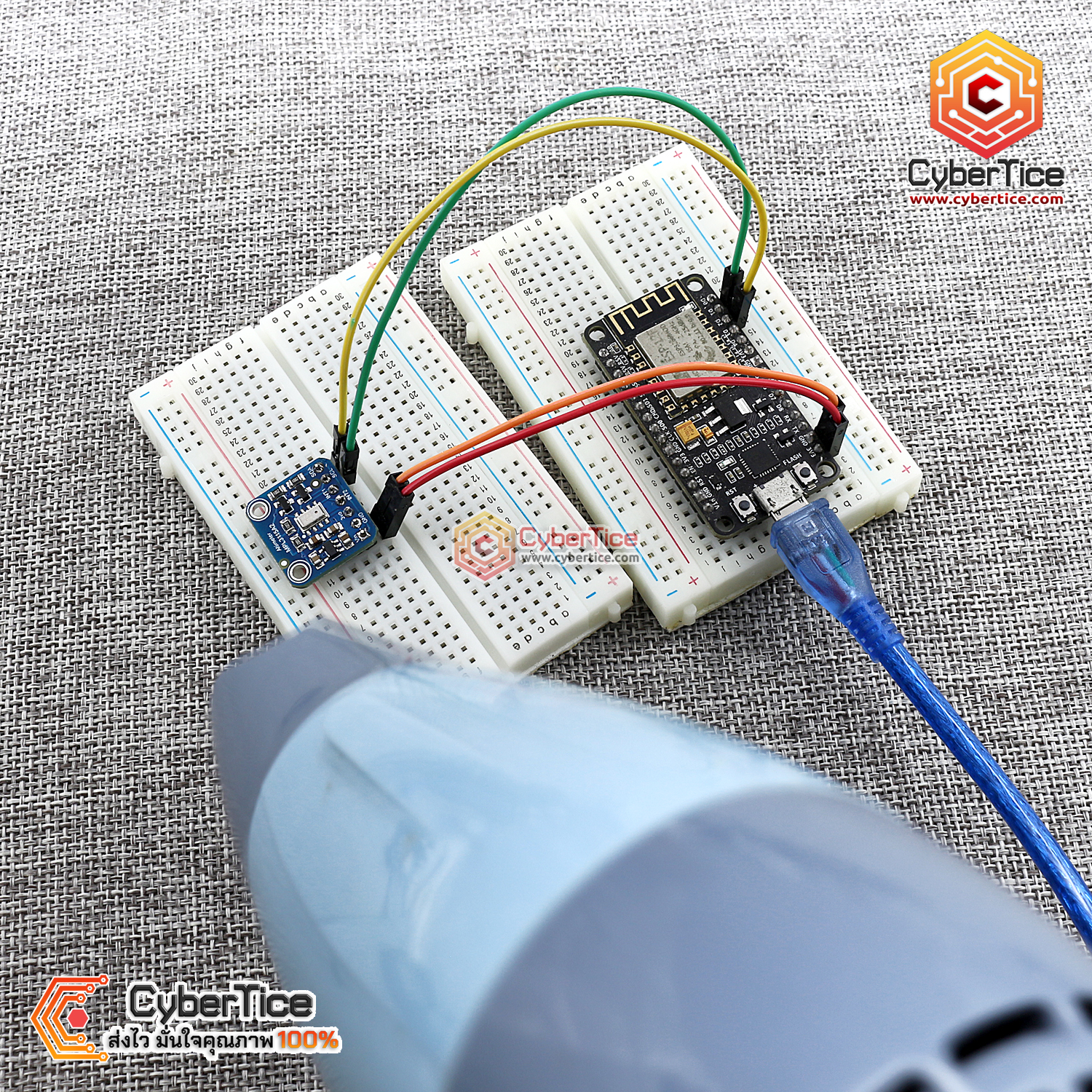 สอนใช้งาน ESP8266 MPL3115A2 MCU-3115 Pneumatic Pressure Altitude ...