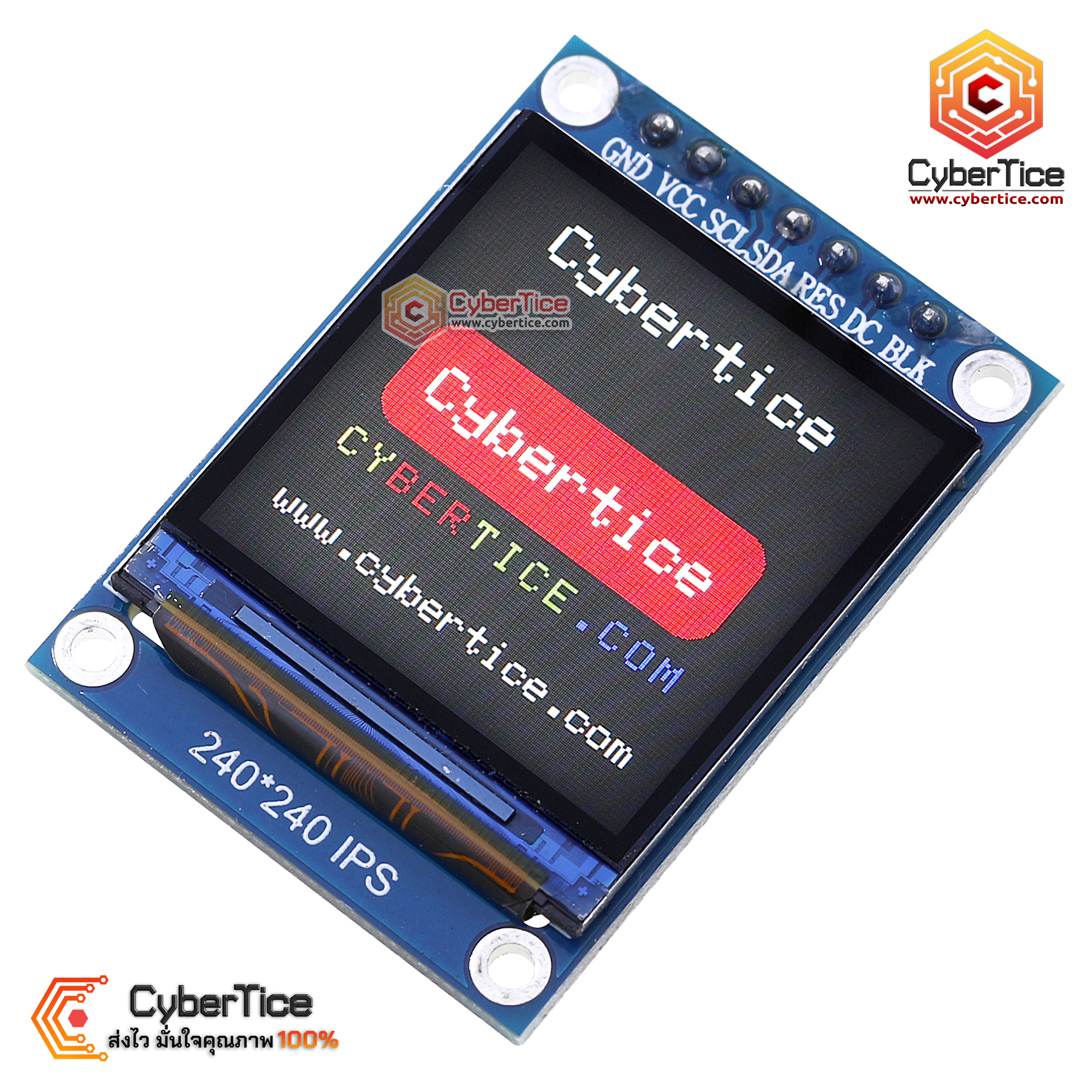 TFT Display IPS 1.3 inch 7P SPI HD 65K Full Color LCD Module ST7789 for Arduino - ขาย Arduino ...