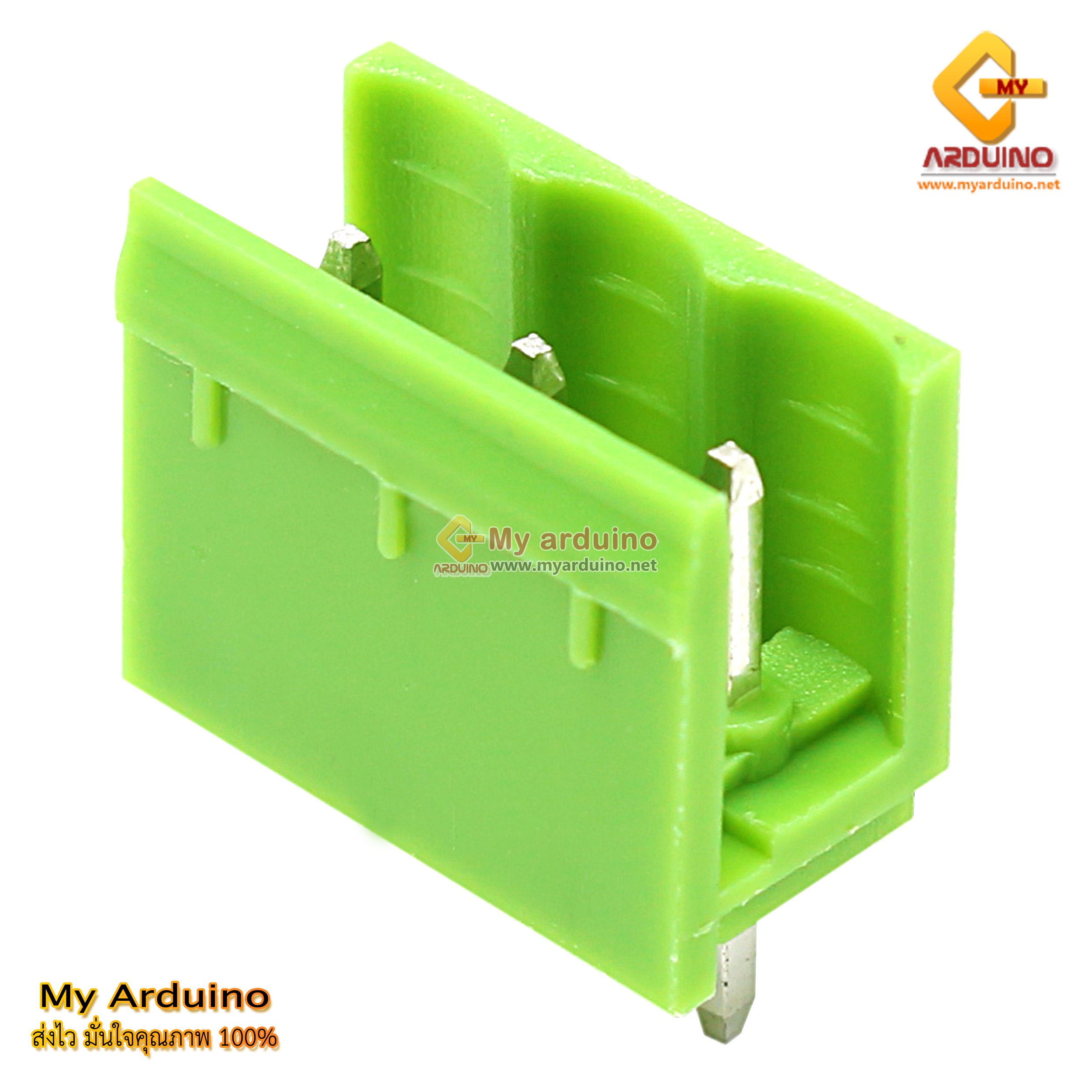 2EDG5.08 แนวตั้ง 3P ตัวเมีย สกรูเชื่อมต่อ PCB Screw Terminal Block Connector - ขาย Arduino ...