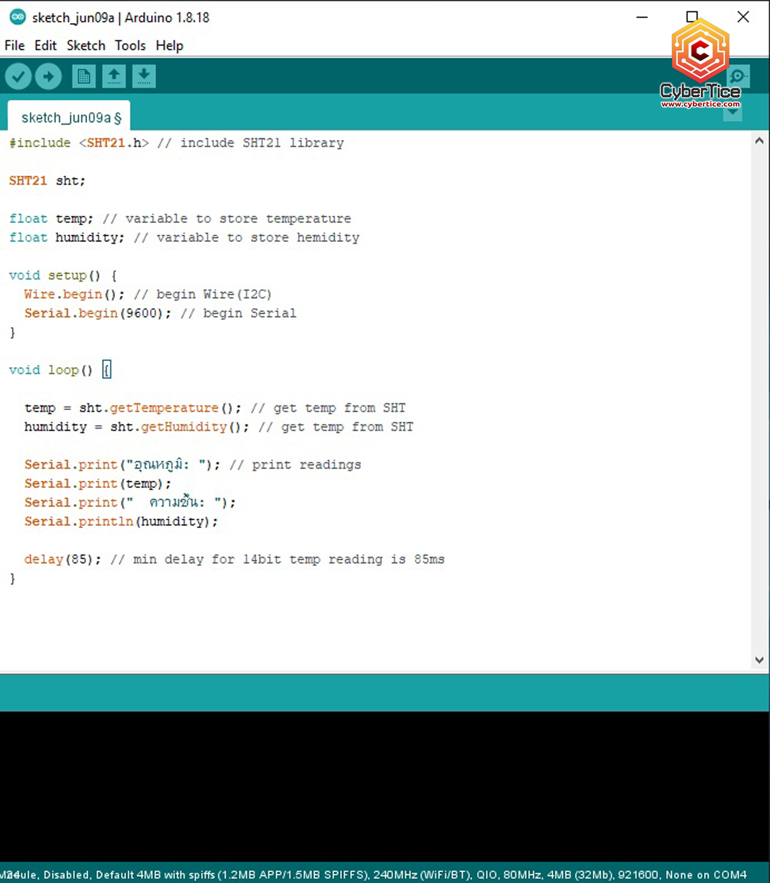สอนใช้งาน ESP32 SHT21 GY-21 เซ็นเซอร์ความชื้นและอุณหภูมิ Digital Humidity and Temperature Sensor ...