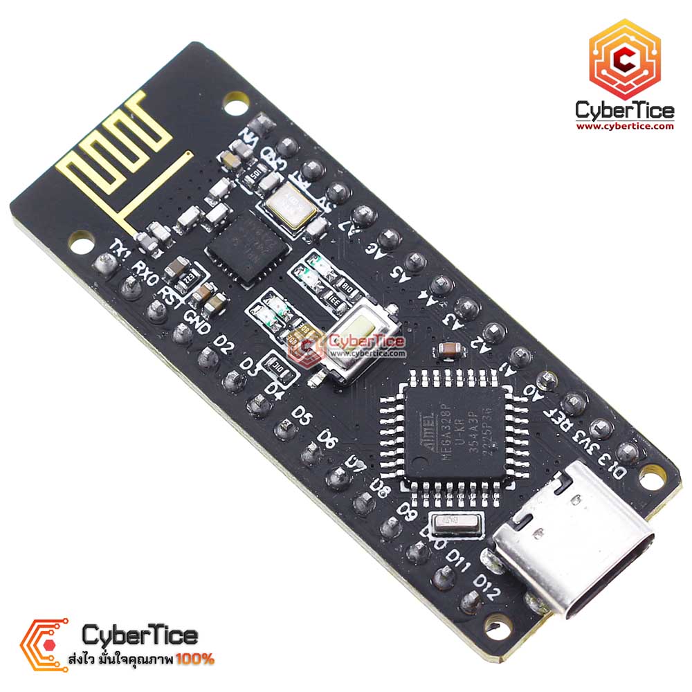Arduino Nano Rf Nano 30 Type C Usb Nrf24l01 24g V20 ขาย Arduino