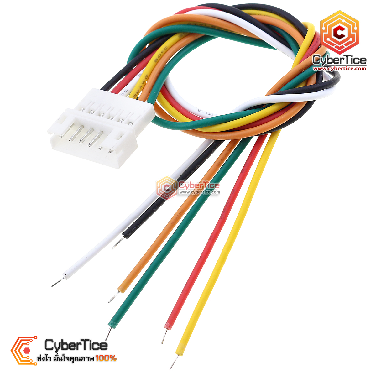 PH2.0 cable connector 2.00mm ขั้วต่อคอนเน็กเตอร์ ตัวเมียพร้อมสายไฟ 6p ยาว 20cm - ขาย Arduino ...