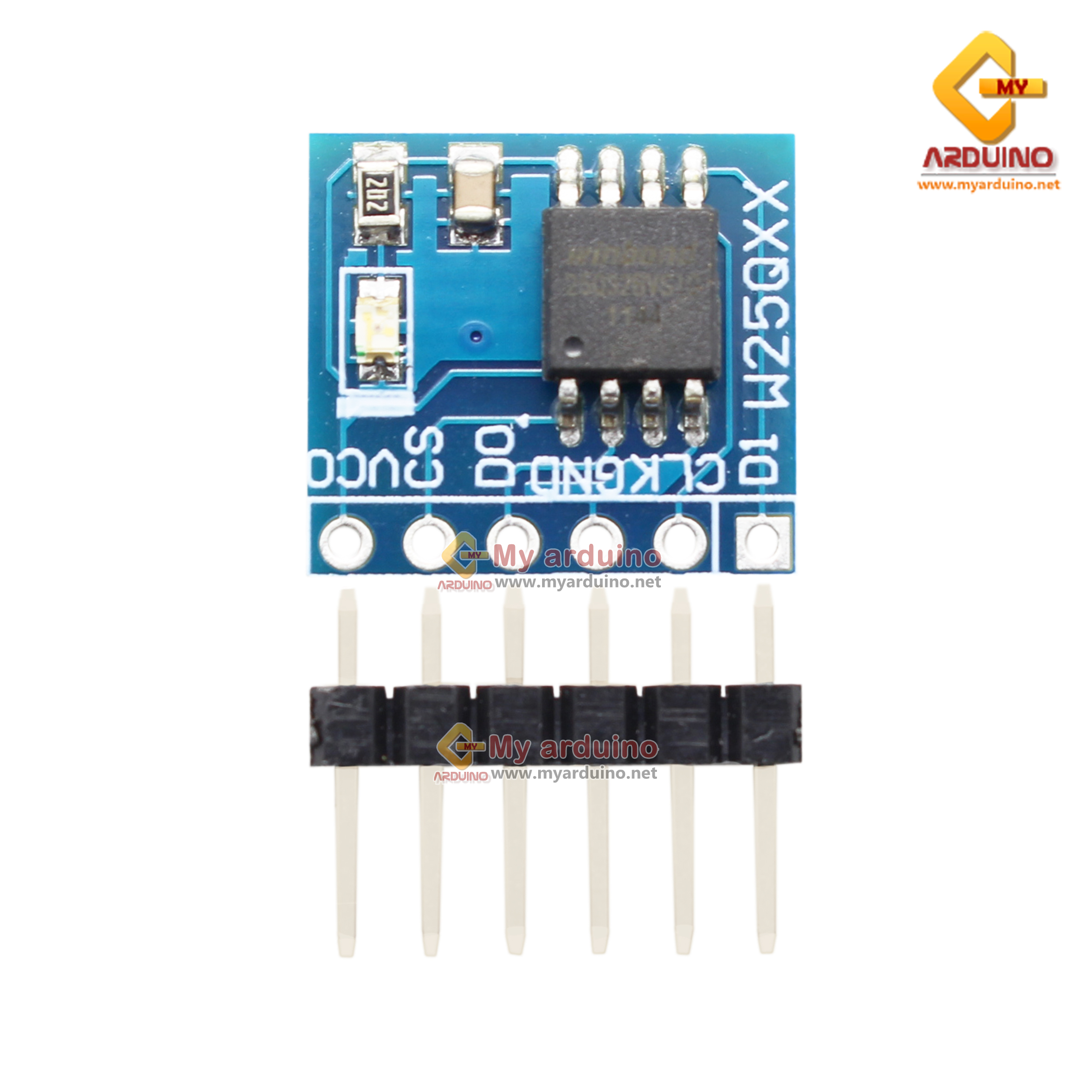 โมดูลหน่วยความจำ W25Q32 32Mbit 4MByte SPI FLASH Storage module - ขาย Arduino อุปกรณ์ Arduino ...