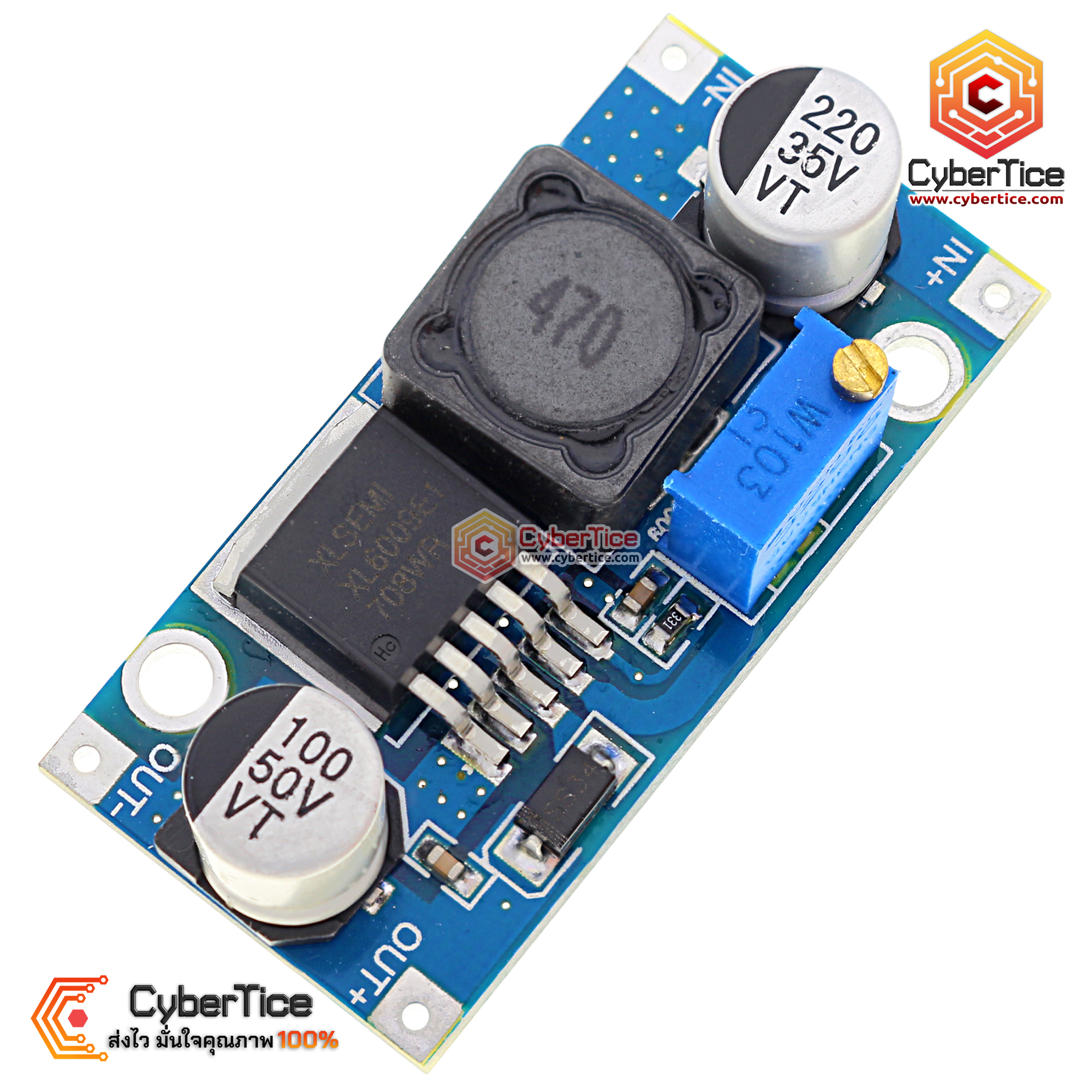 XL6009 DC-to-DC Step up Converter Module 3-32V to 5-40V 4A - ขาย Arduino อุปกรณ์ Arduino คุณภาพ ...