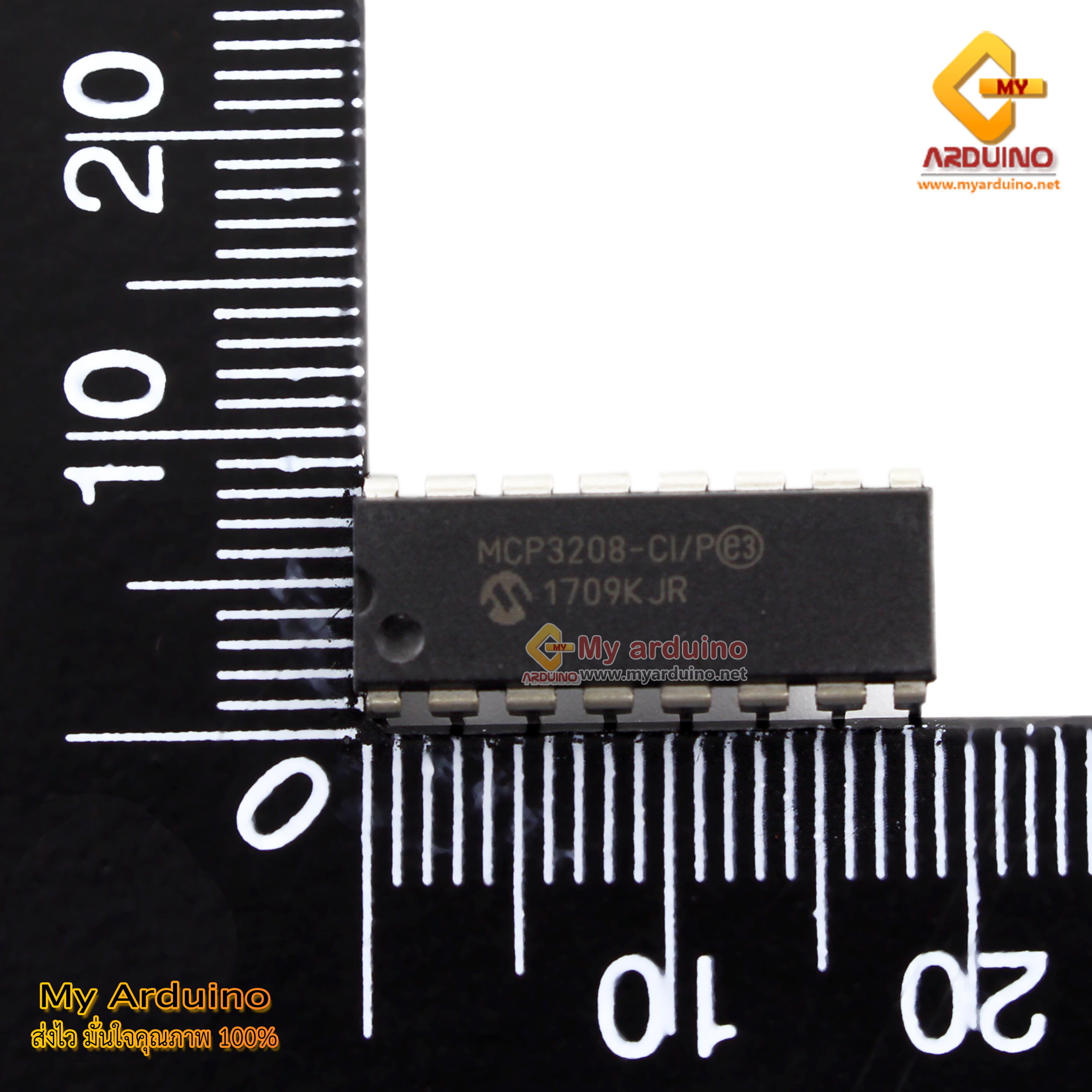 MCP3208 IC แปลง Analog เป็น Digital 8 ช่อง ขนาด 12bit - ขาย Arduino อุปกรณ์ Arduino คุณภาพดี ...
