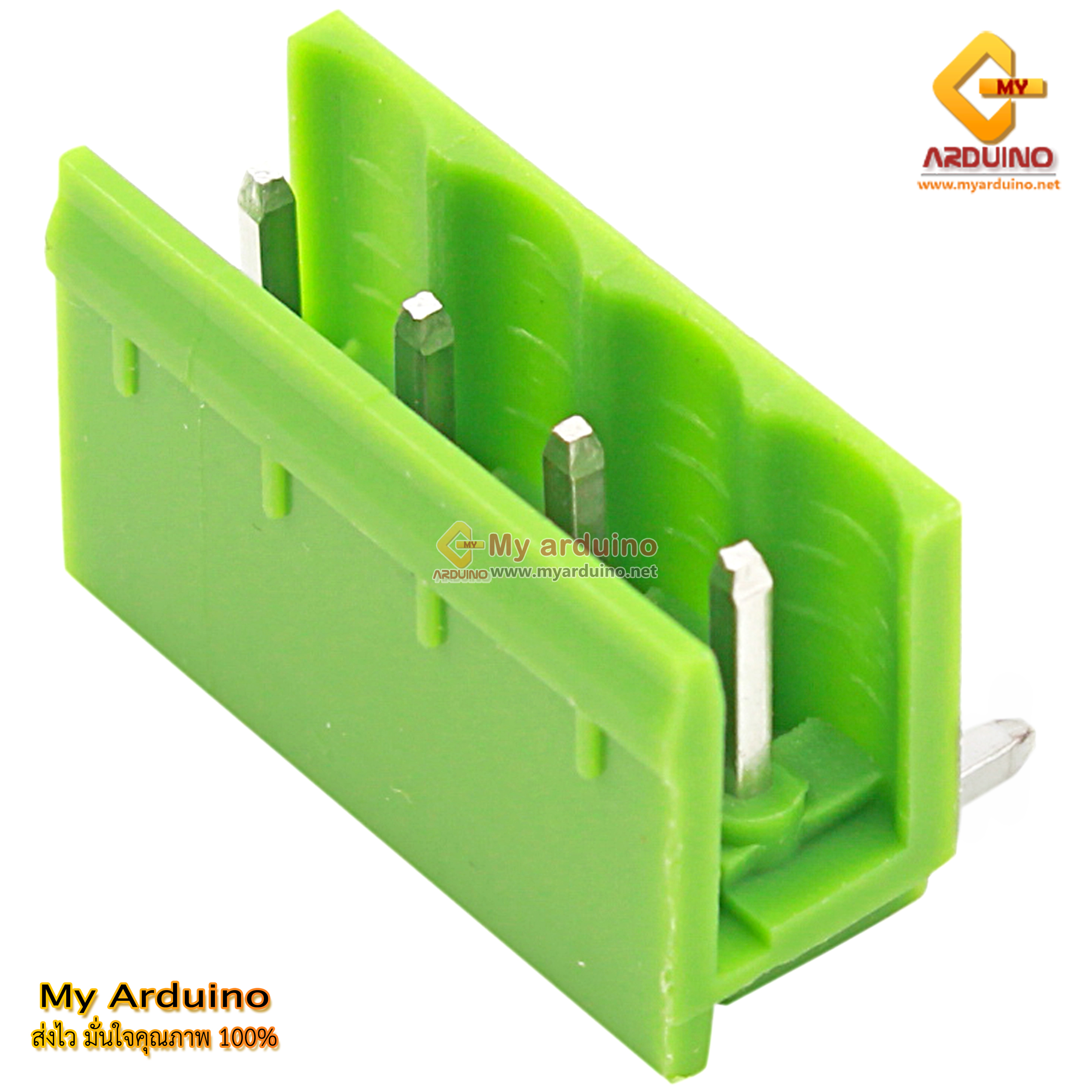 2EDG5.08 ตัวเมีย 4P สกรูเชื่อมต่อ PCB Screw Terminal Block Connector - ขาย Arduino อุปกรณ์ ...