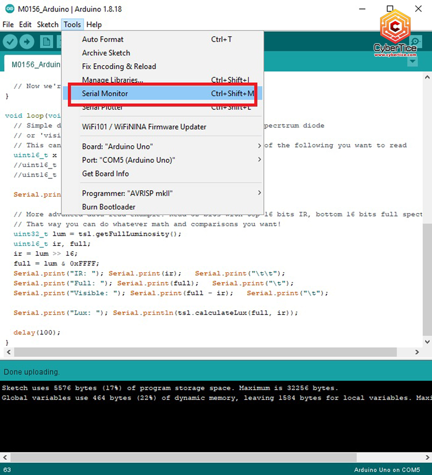 สอนใช้งาน Arduino GY-2561 TSL2561 เซ็นเซอร์วัดแสงช่วงกว้าง Luminosity ...