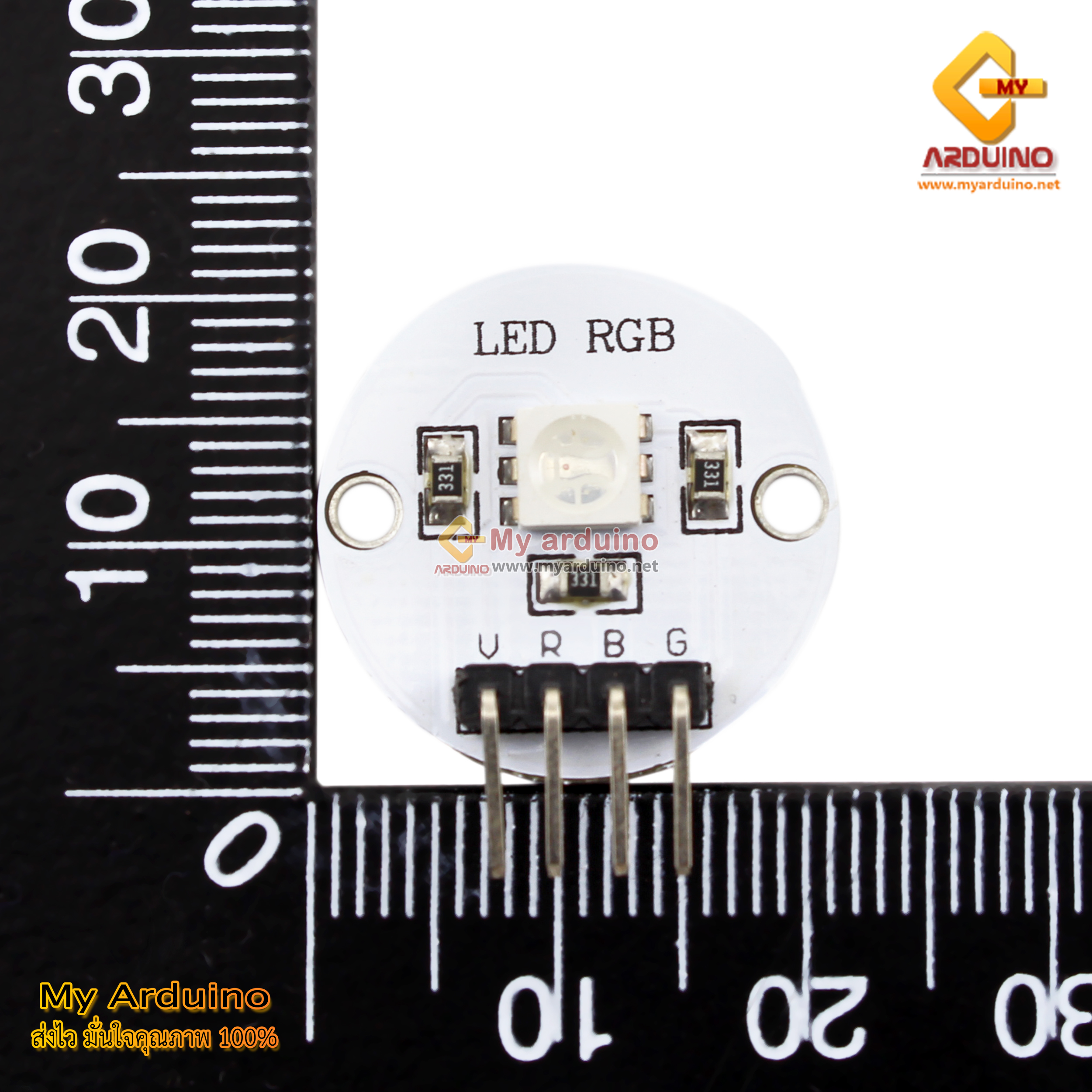 โมดูลแสดงผล RGB LED Module แบบผสม 3 สี RGB LED Full Color Board - ขาย ...